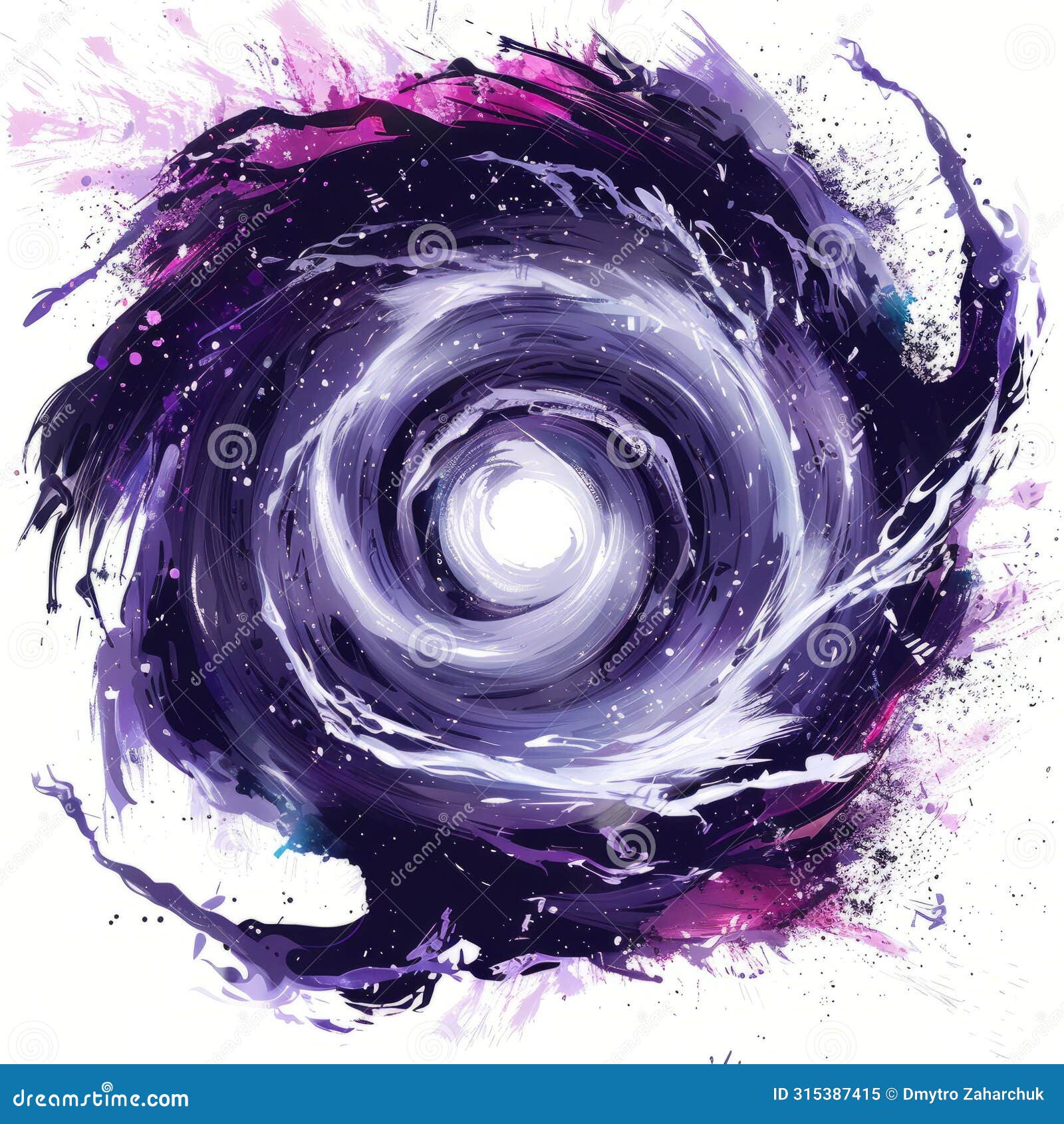 Collection of Cute Cartoon Vortex Illustrations Stock Image - Image of ...