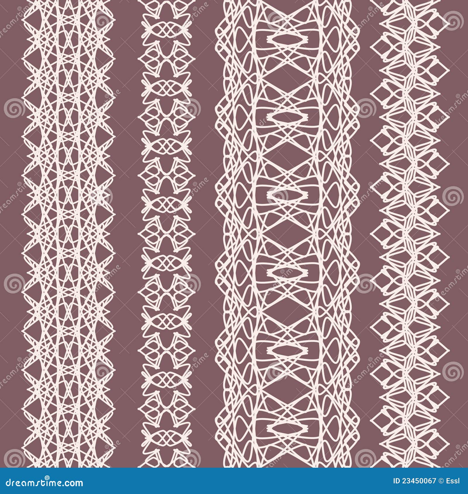 Collection of Cute White Straight Lace Stock Vector - Illustration of ...