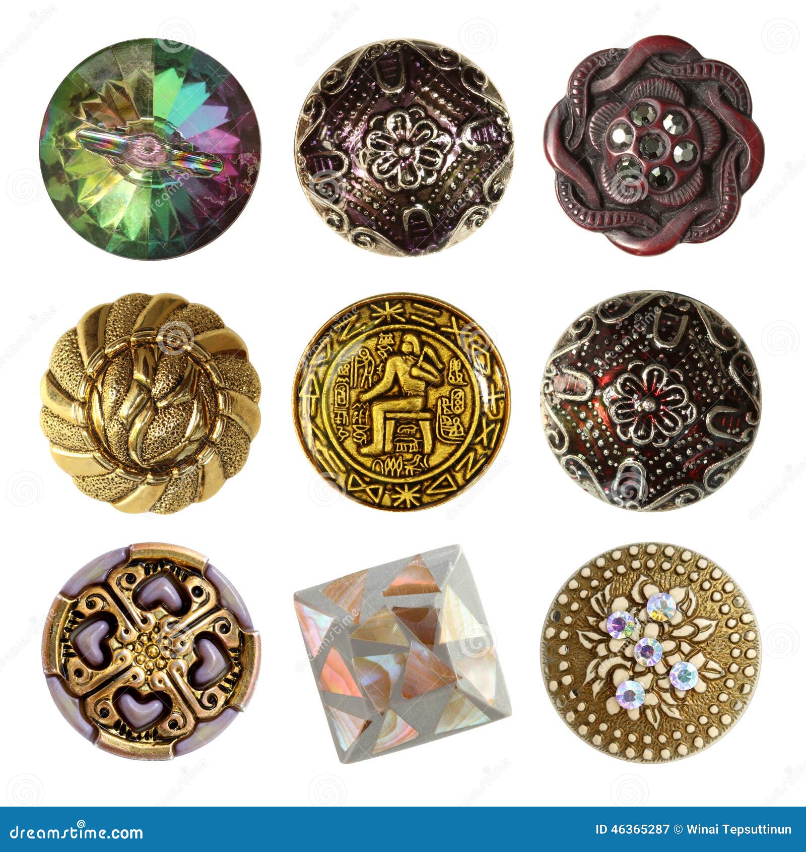 Collection De Couture De Boutons Image stock - Image du couture, divers ...