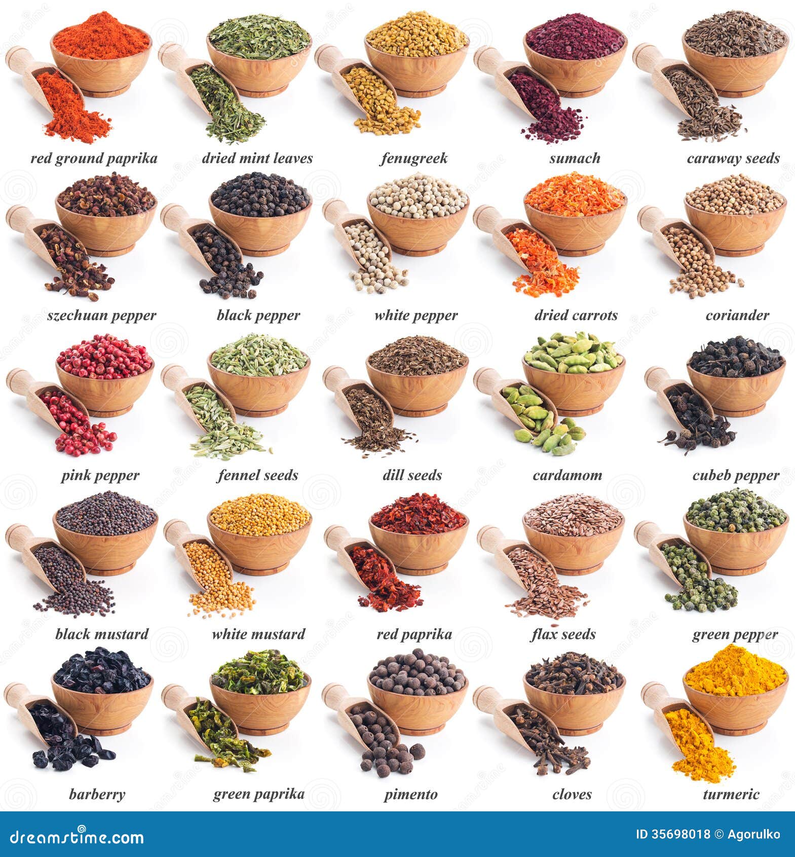 Collection De Différentes épices Et Herbes Photo stock - Image du ...