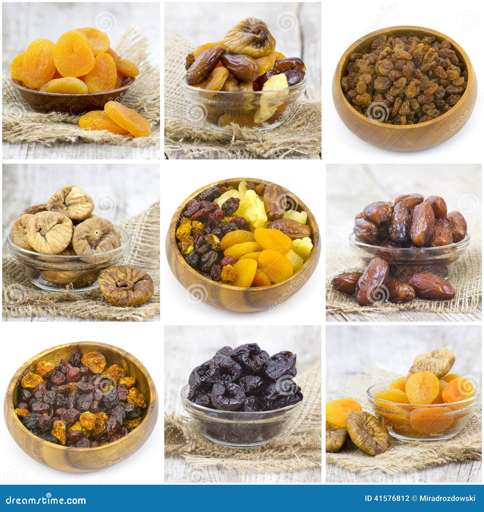 Collection De Fruits Secs - Collage Photo stock - Image of fond ...