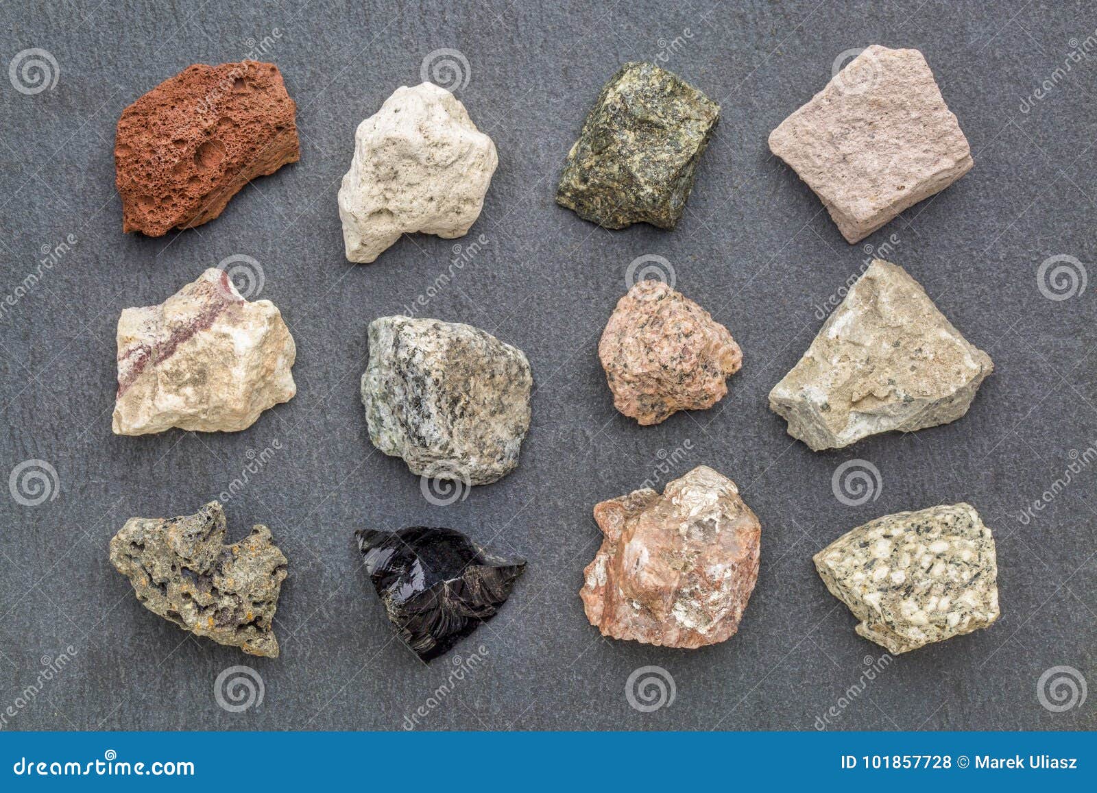 Collection De Géologie De Roche Plutonique Photo stock - Image du ...