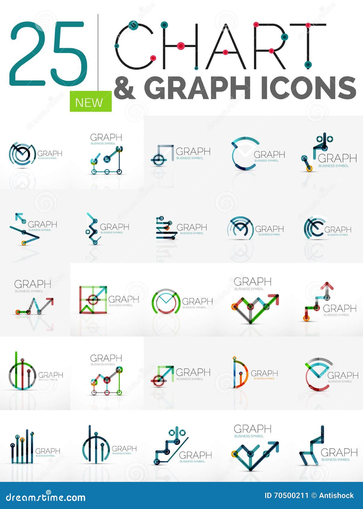 Collection De Logos De Diagramme Illustration de Vecteur - Illustration ...
