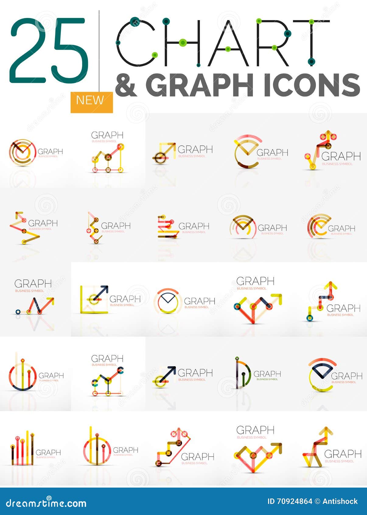 Collection De Logos De Diagramme Illustration de Vecteur - Illustration ...