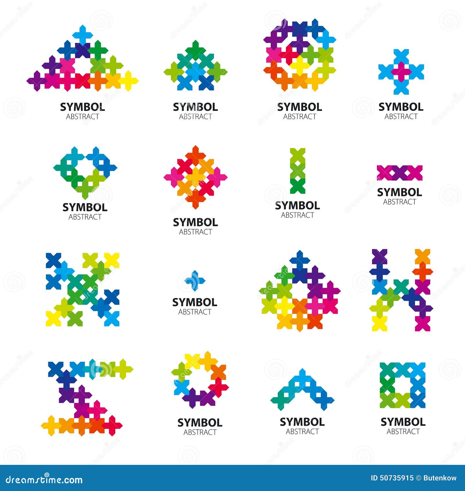 Collection De Logos De Vecteur Des Modules Abstraits Illustration de ...