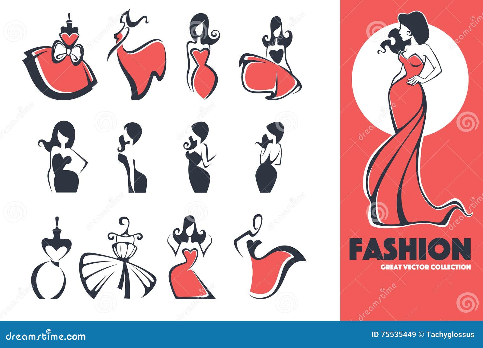 Collection de mode illustration de vecteur. Illustration du logo - 75535449