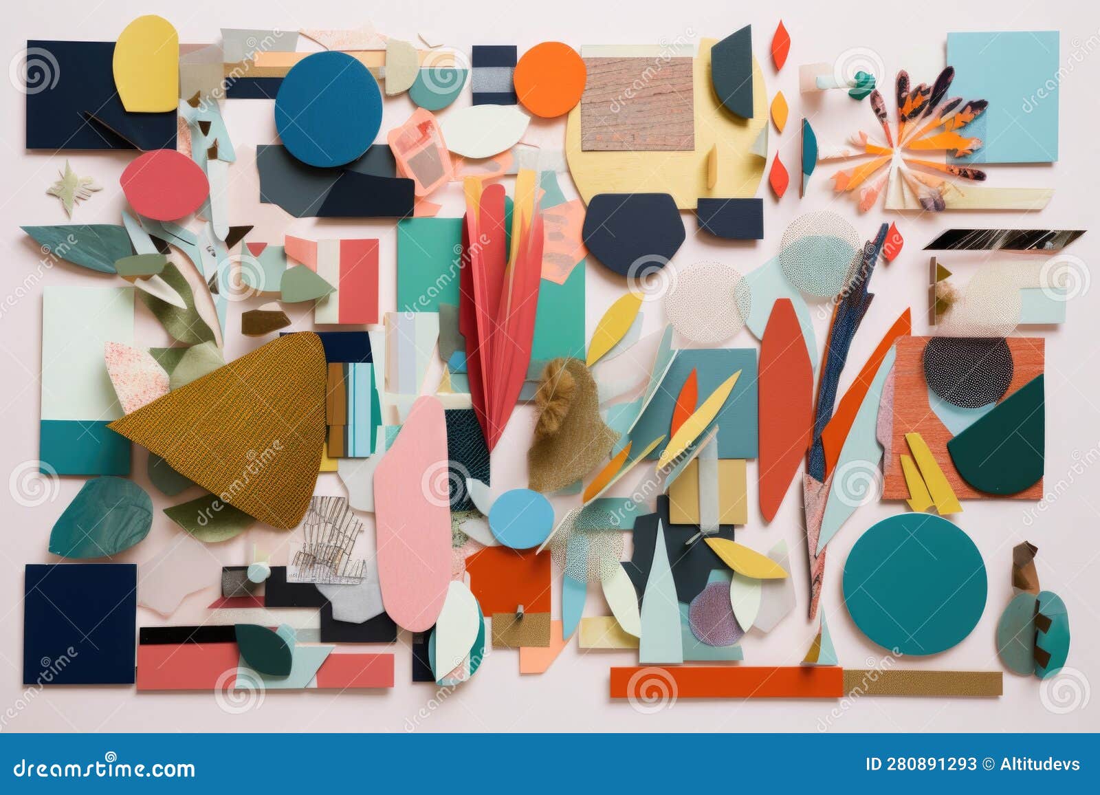 Collection of Deconstructed and Fragmented Shapes in a Variety of ...