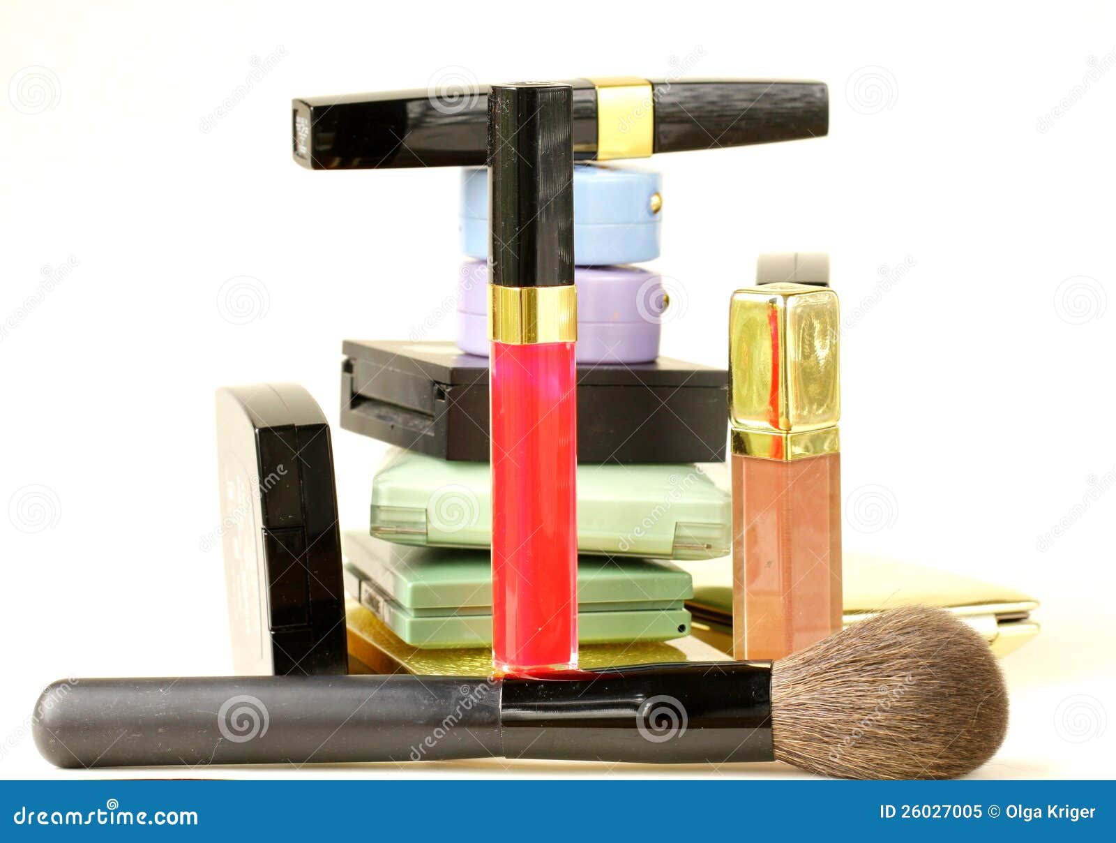 Collection of Decorative Cosmetics Stock Image - Image of paint ...