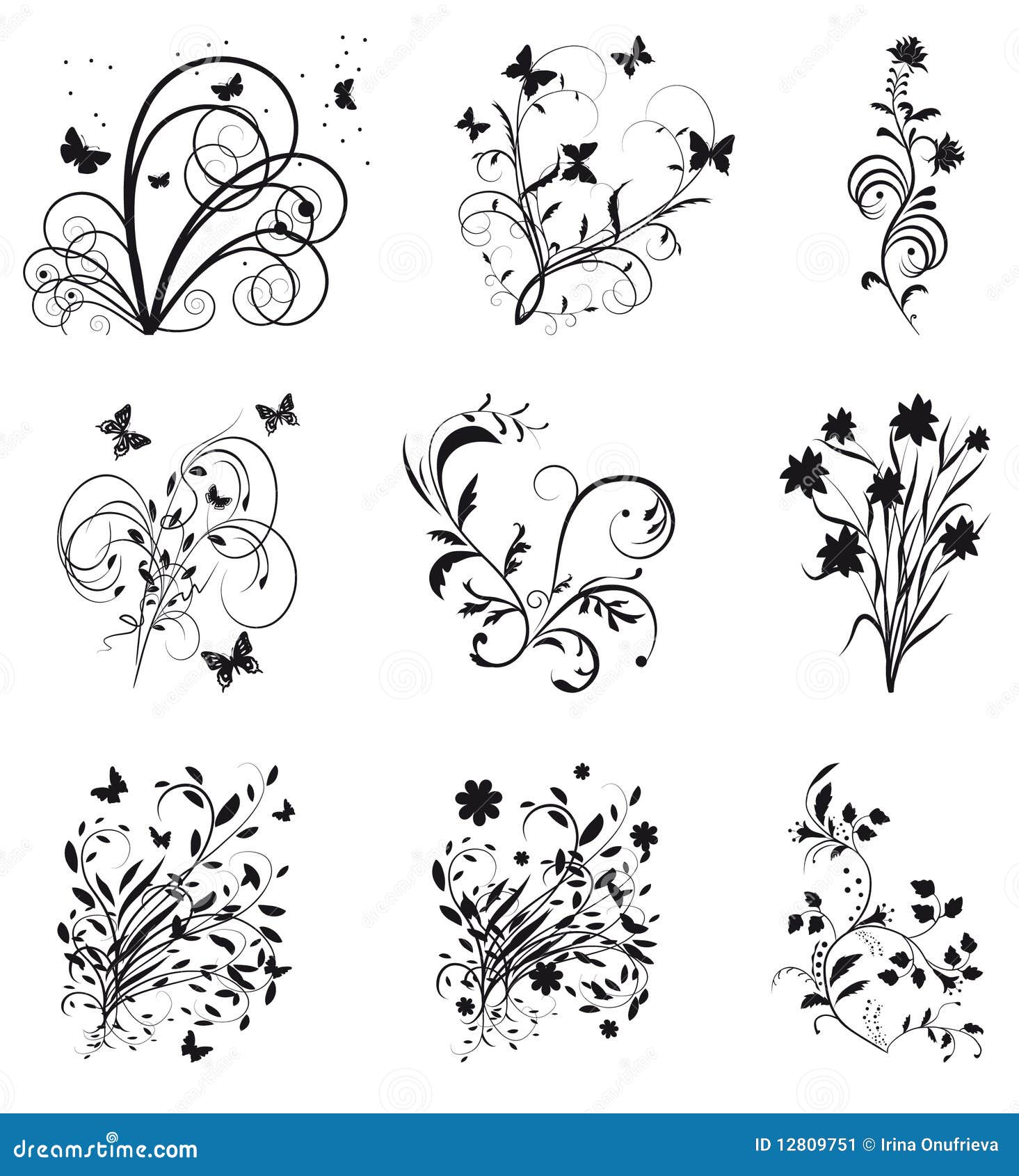 Collection of Decorative Elements for Design Stock Vector ...