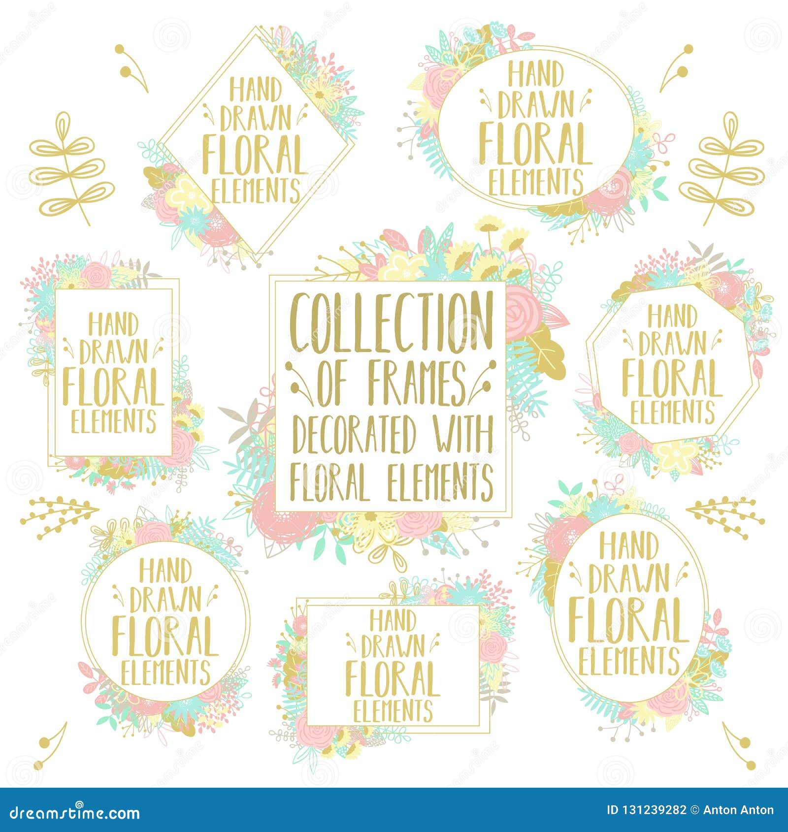 Collection of Decorative Frames of Different Forms, Decorated with ...