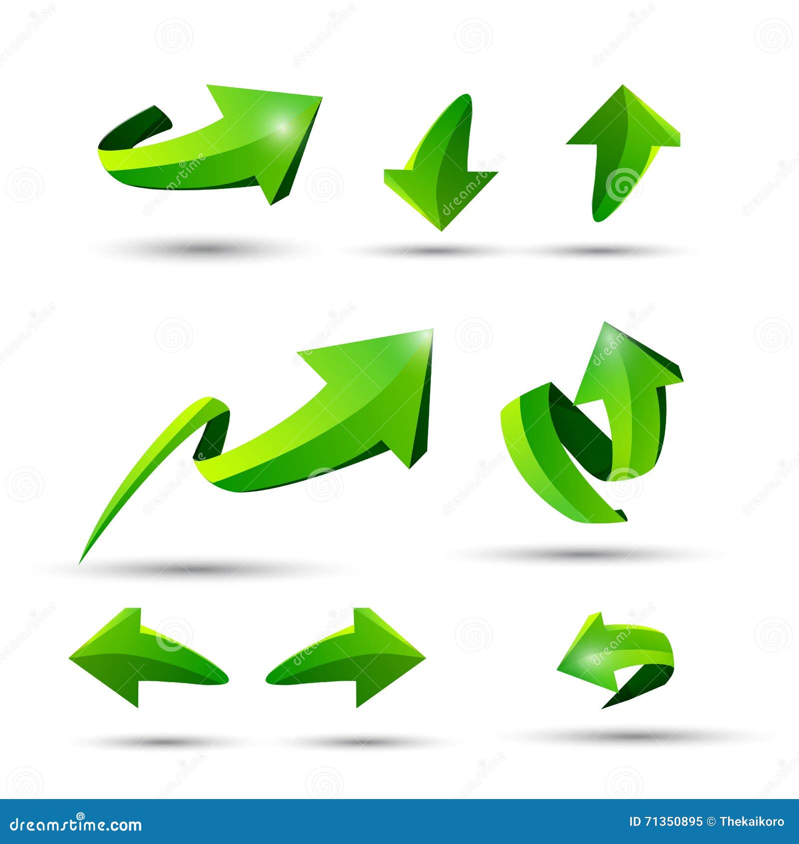 Green Arrow Road Signs Stock Image | CartoonDealer.com #49579051