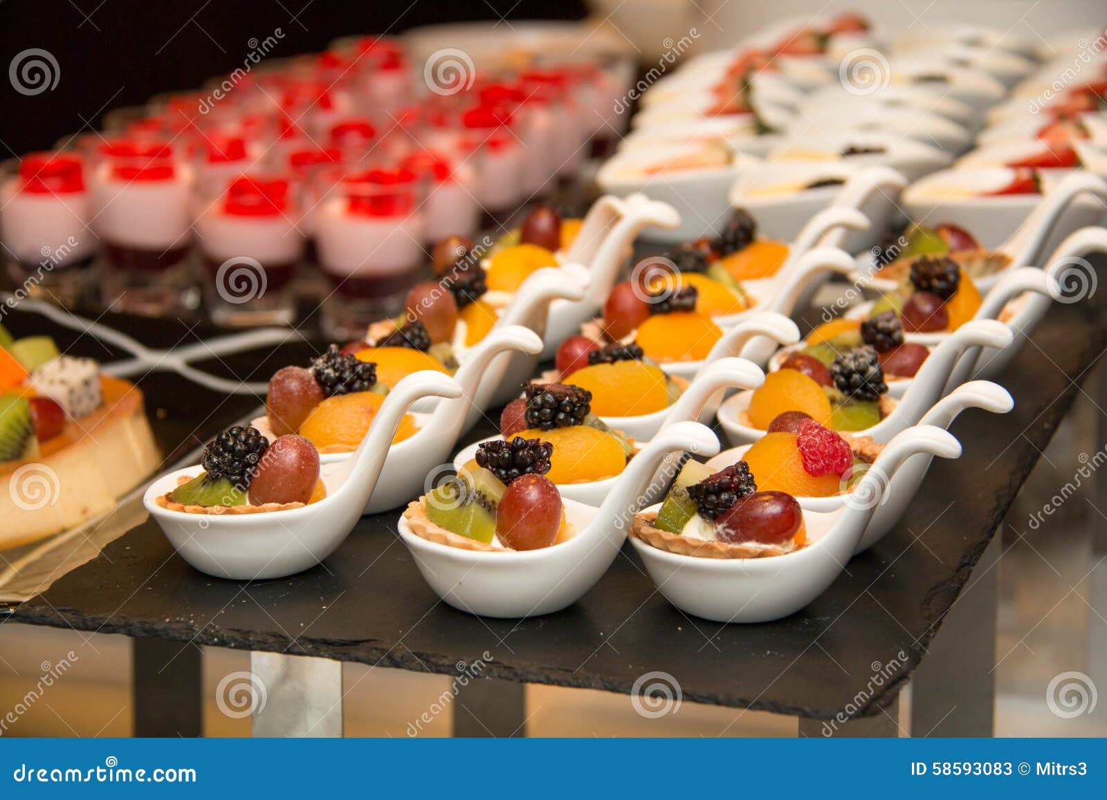 Collection of Delicious Assorted Mini Dessert Stock Image - Image of ...