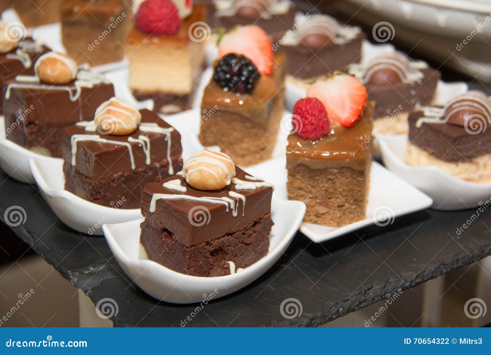 Collection of Delicious Assorted Mini Dessert Stock Photo - Image of ...