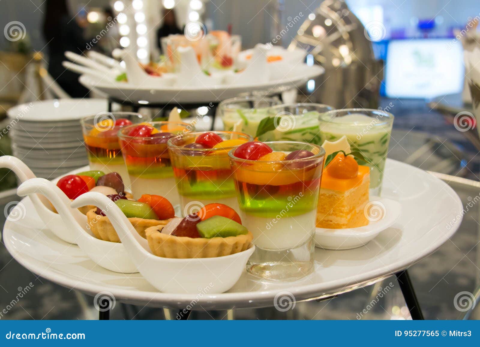 Collection of Delicious Assorted Mini Dessert Stock Image - Image of ...