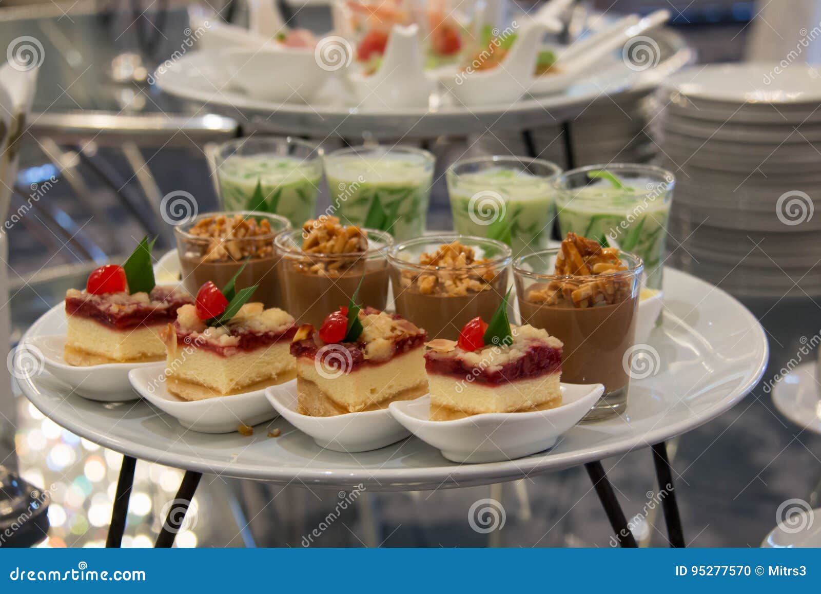 Collection of Delicious Assorted Mini Dessert Stock Photo - Image of ...