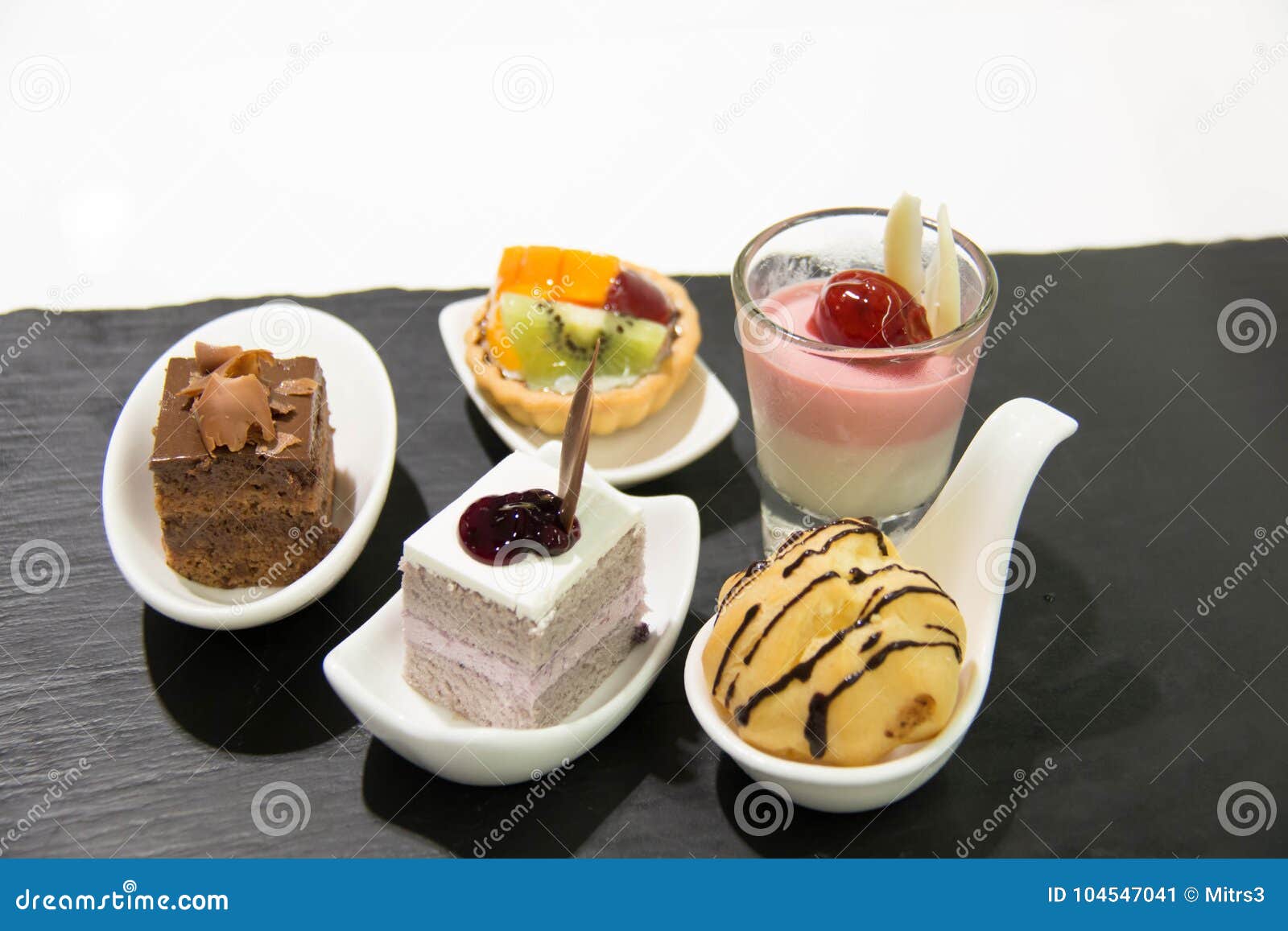 Collection of Delicious Assorted Mini Dessert Stock Image - Image of ...