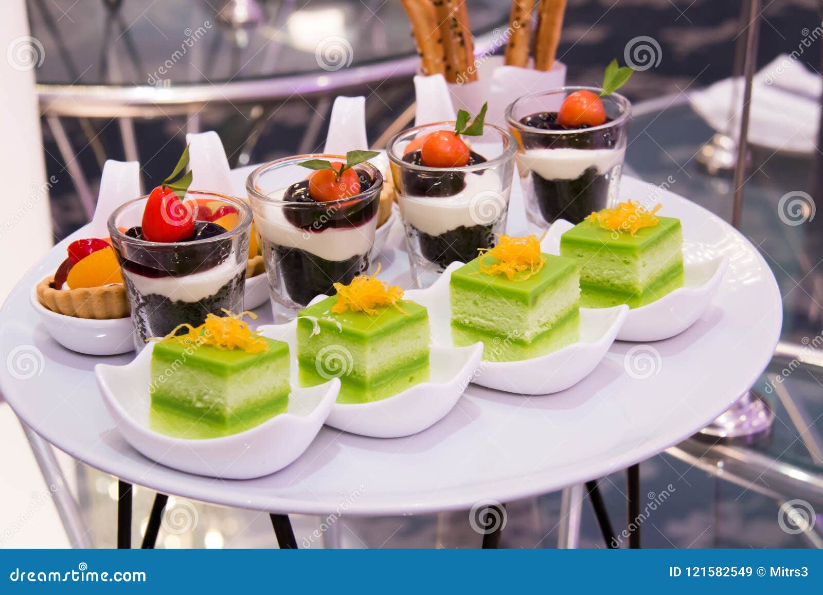 Collection of Delicious Assorted Mini Dessert Stock Image - Image of ...