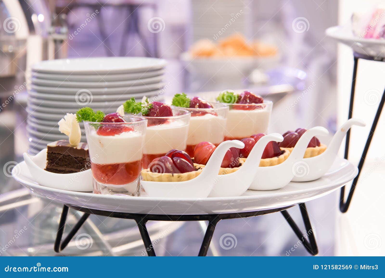 Collection of Delicious Assorted Mini Dessert Stock Image - Image of ...