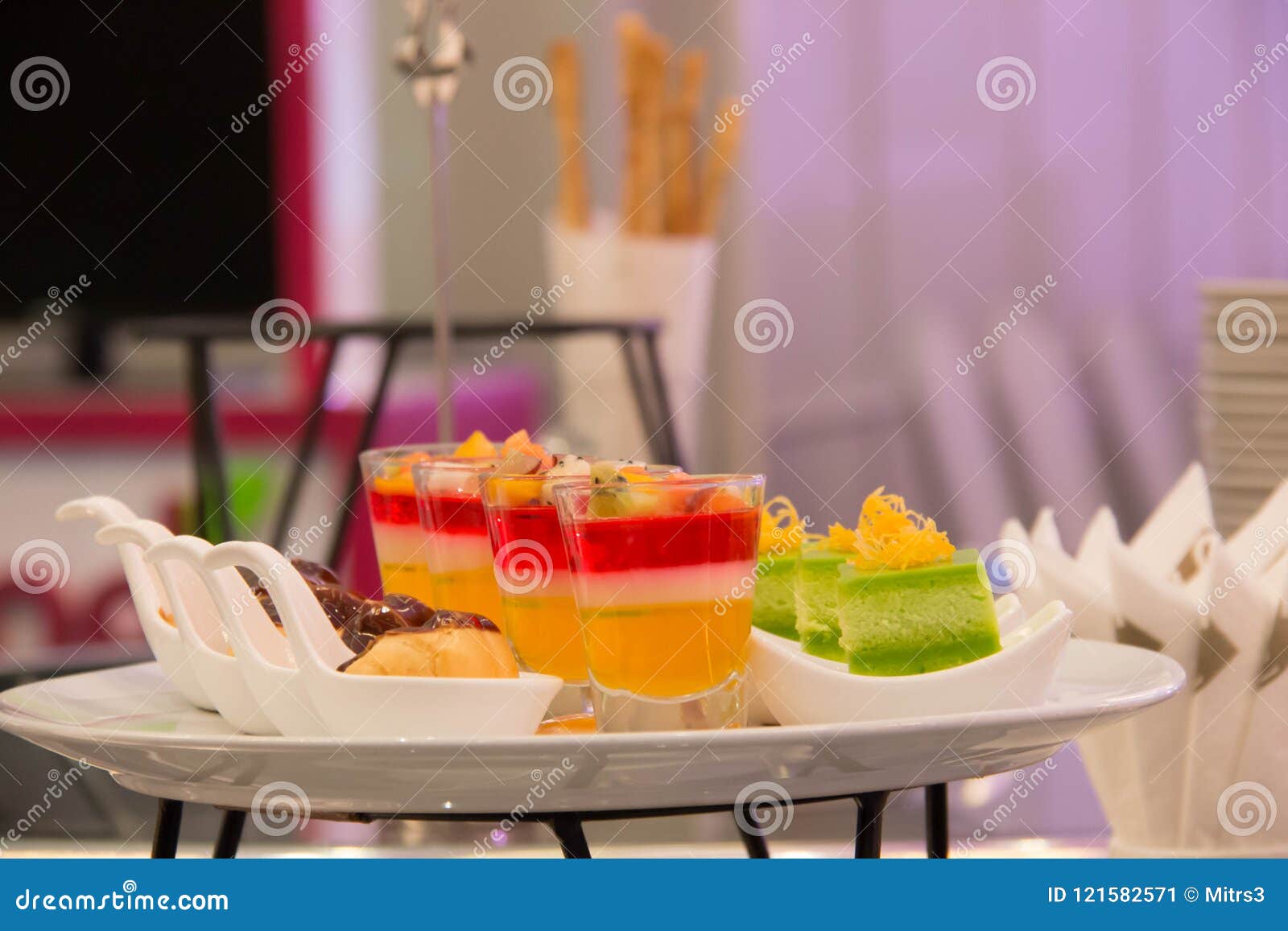 Collection of Delicious Assorted Mini Dessert Stock Image - Image of ...