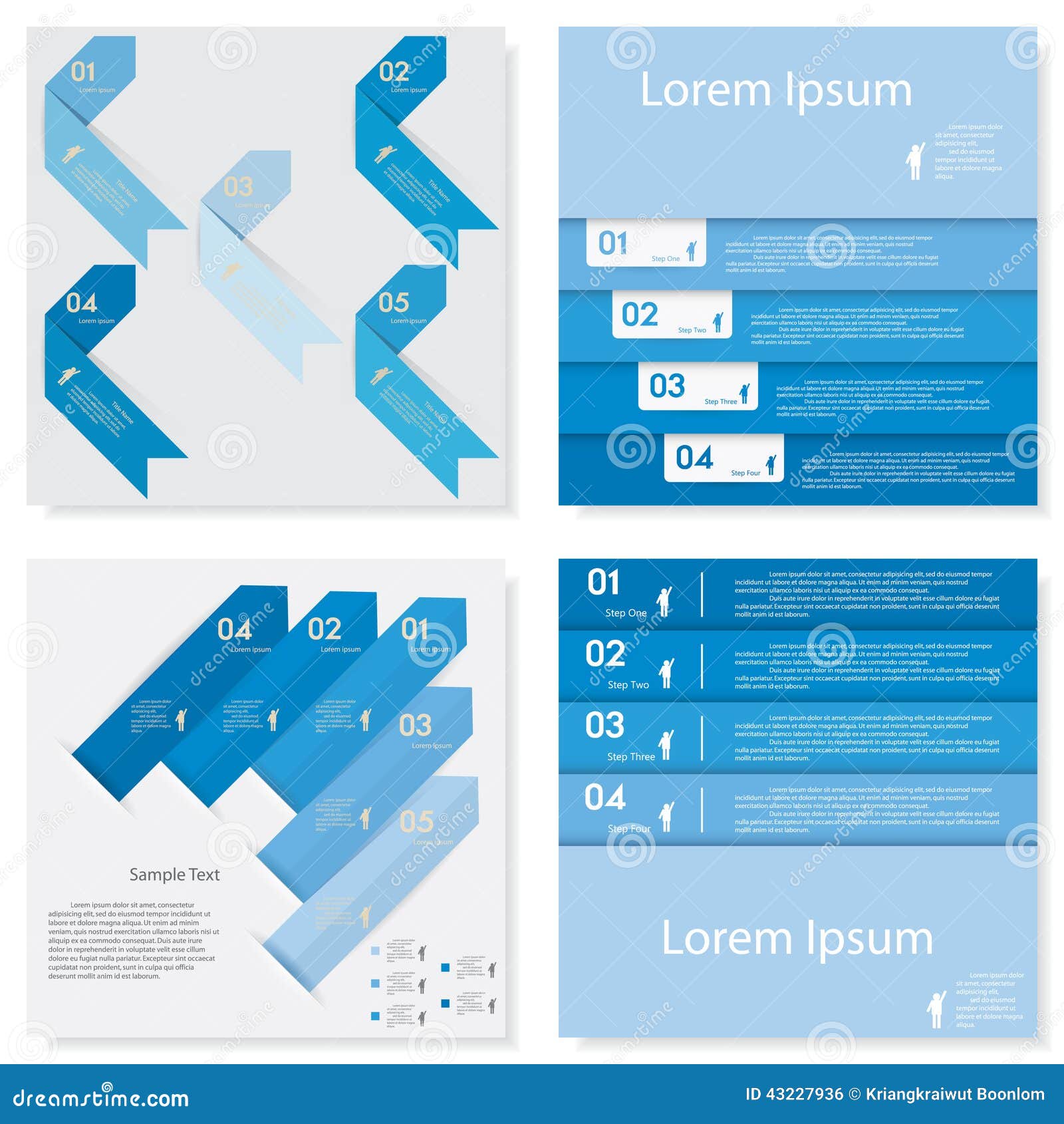 Collection of Design Clean Number Banners Template. Vector. Stock ...