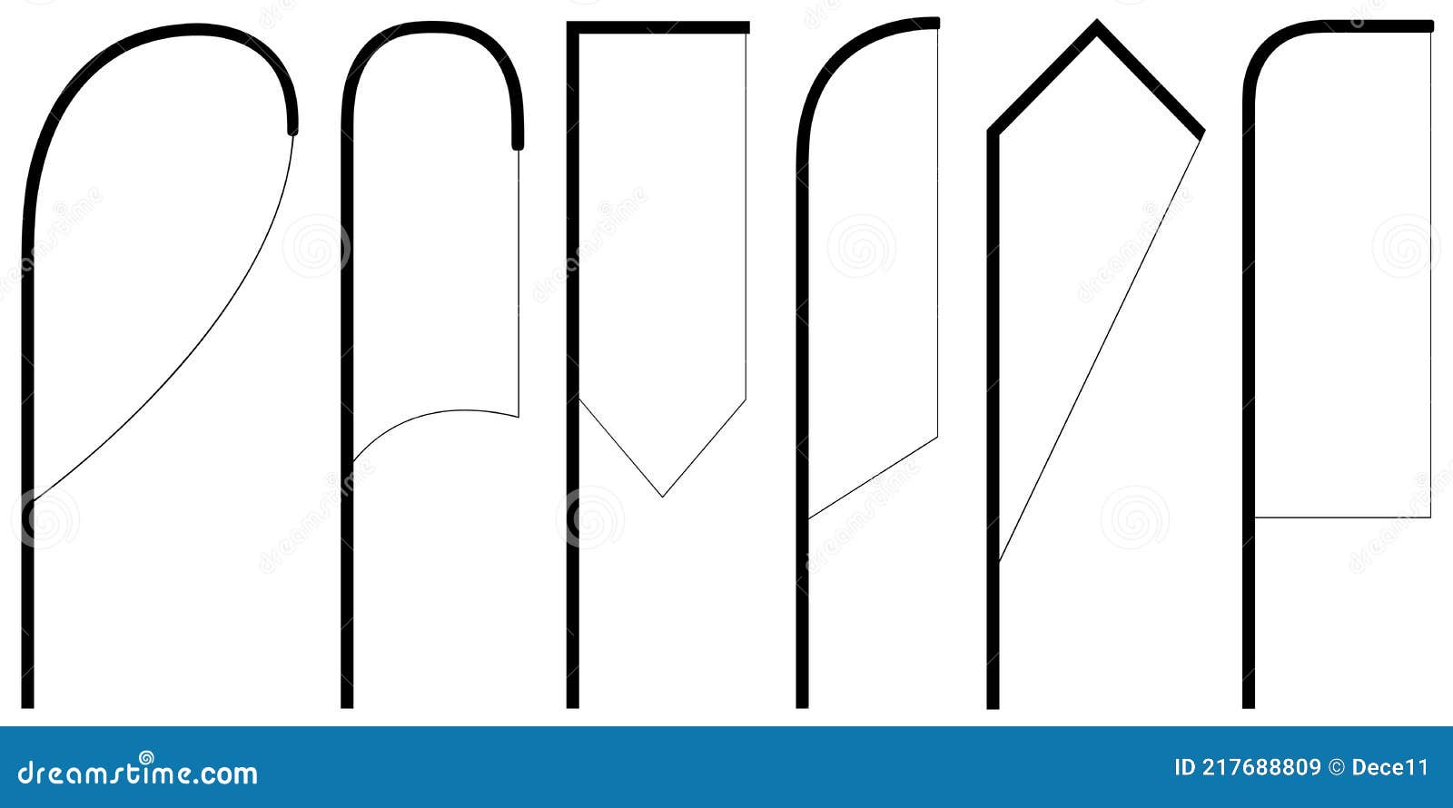 Different Advertising Beach Flags Stock Illustrations – 21 Different ...