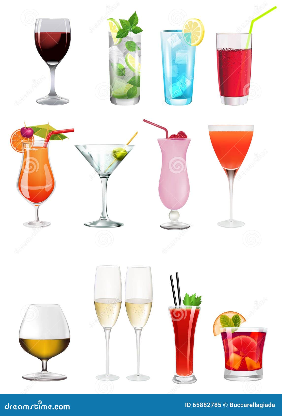 Soft Drinks In Bottles And Cans Vector Illustration Set | CartoonDealer ...