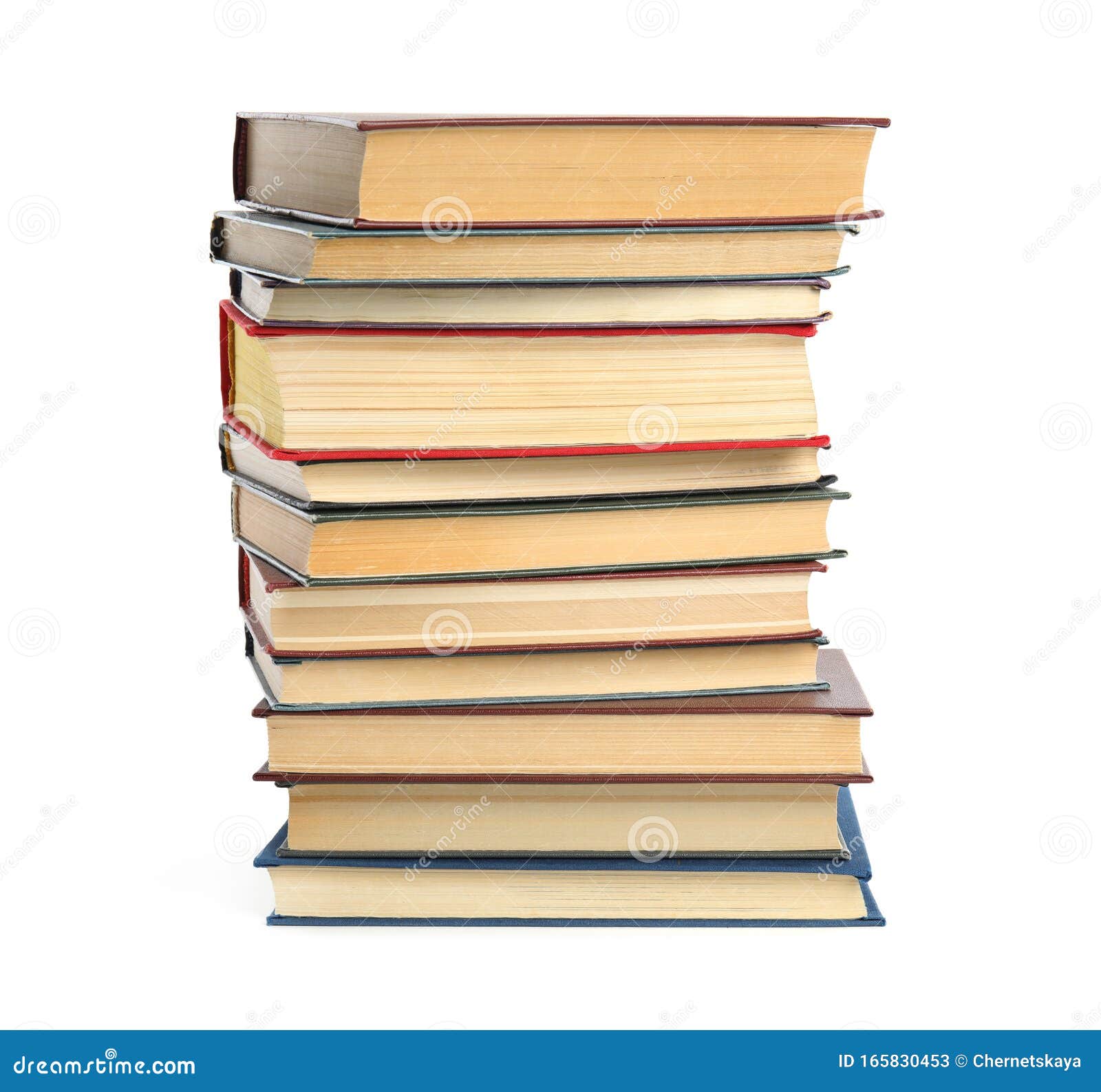 Collection of Different Books Isolated Stock Image - Image of knowledge ...