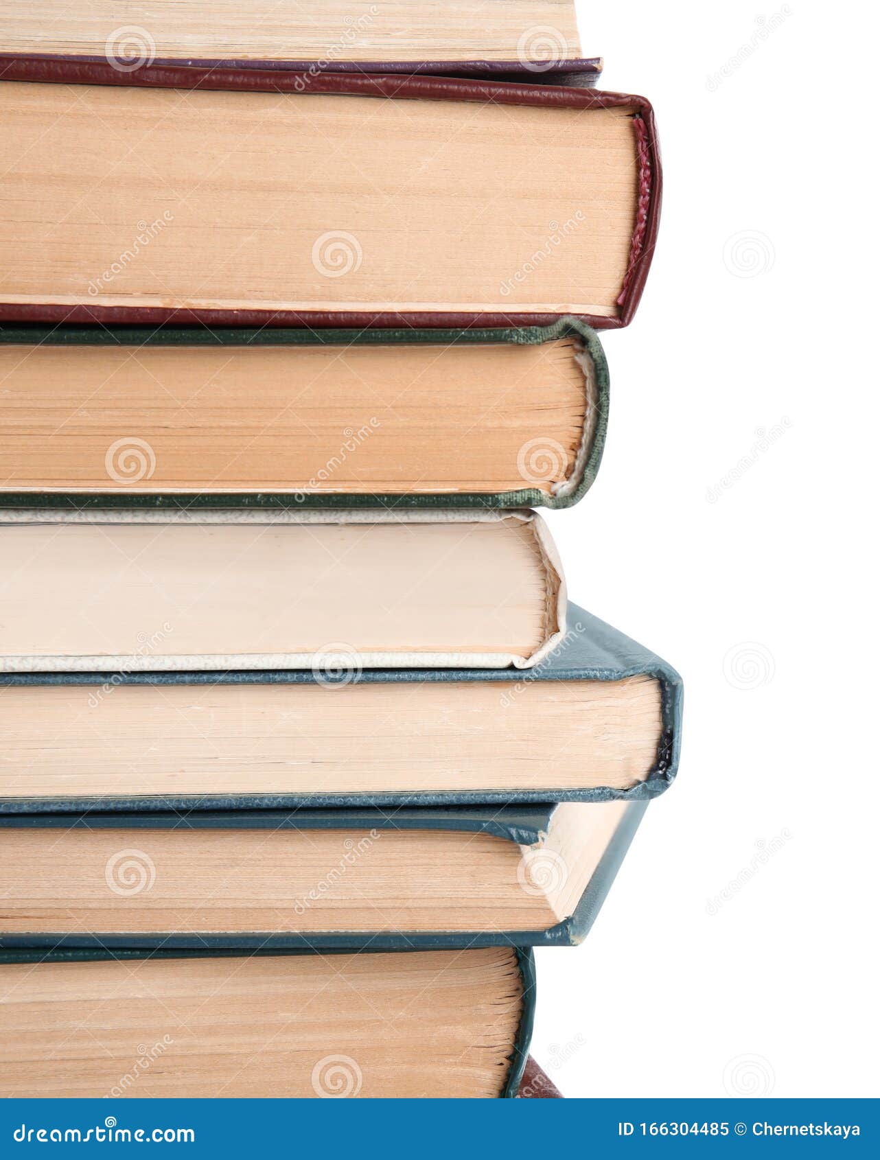 Collection of Different Books Isolated Stock Image - Image of paper ...