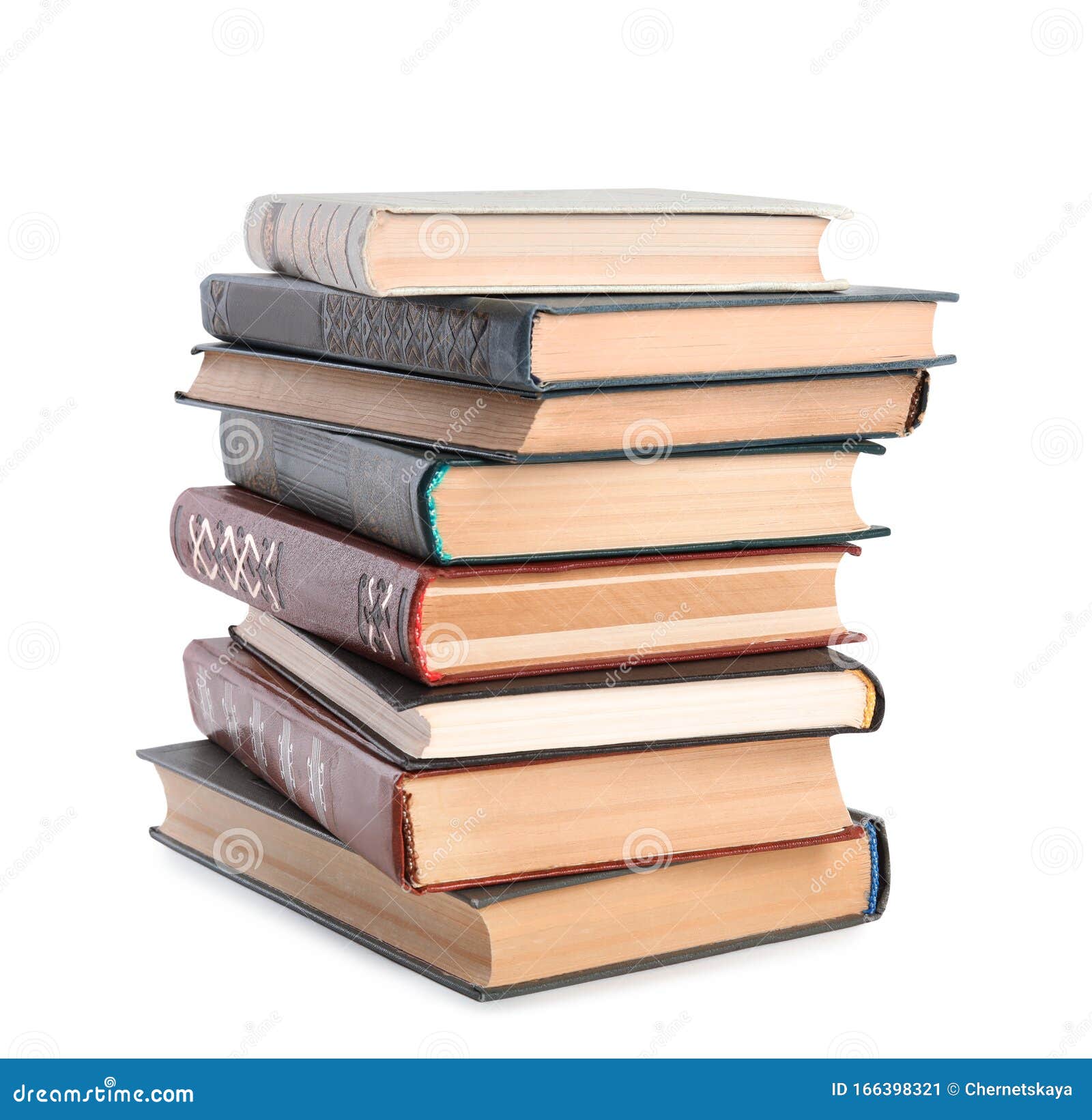 Collection of Different Books Isolated Stock Image - Image of cover ...