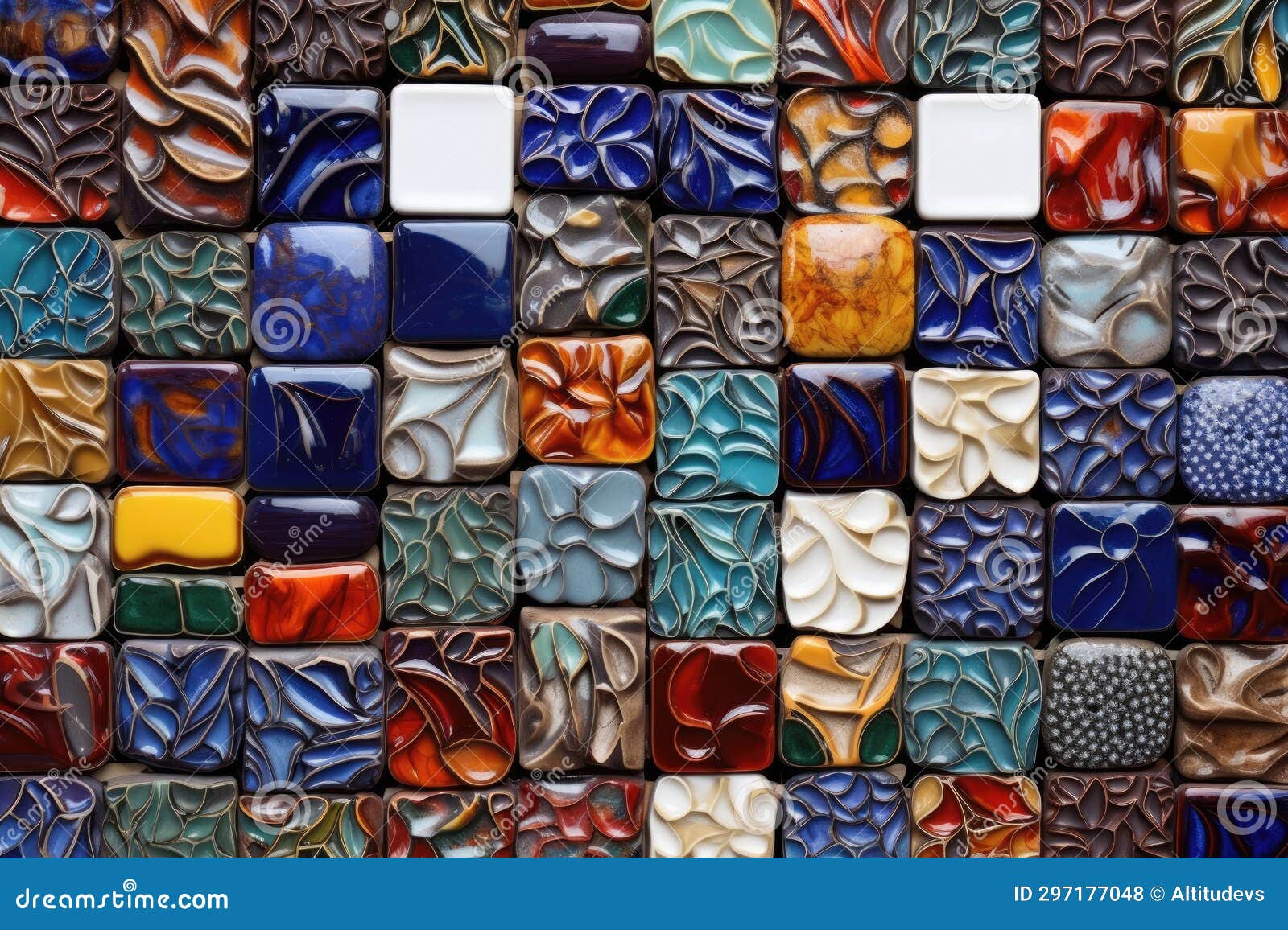 Collection of Different Ceramic Tiles Stock Photo - Image of generated ...