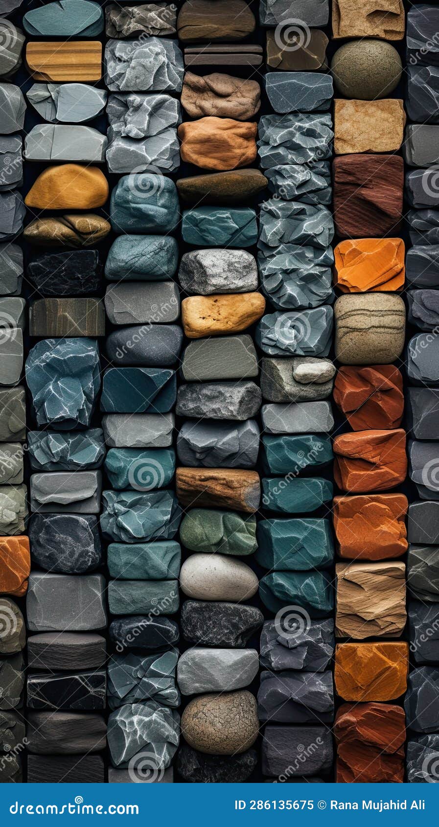 A Collection of Different Colored Stones Including One that is Made of ...