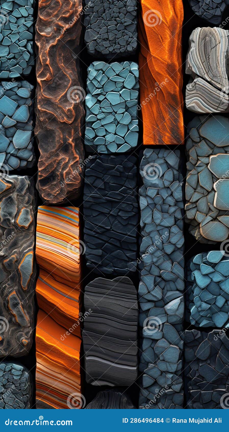 A Collection of Different Colored Stones Including One that is Made of ...