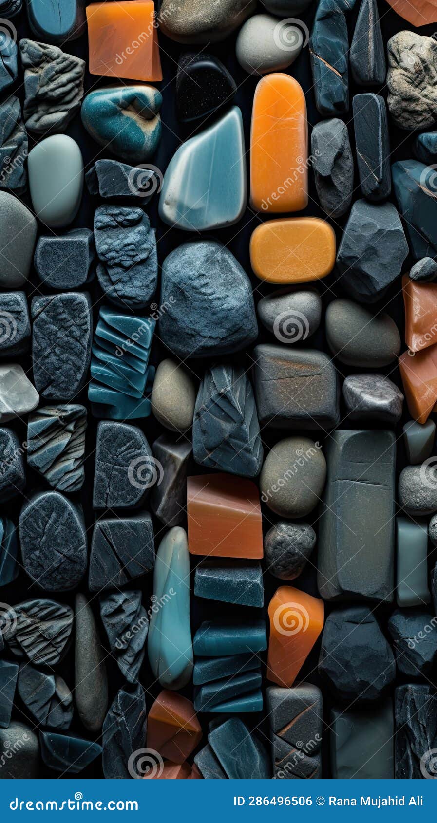 A Collection of Different Colored Stones Including One that is Made of ...