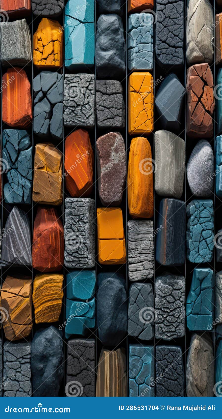 A Collection of Different Colored Stones Including One that is Made of ...
