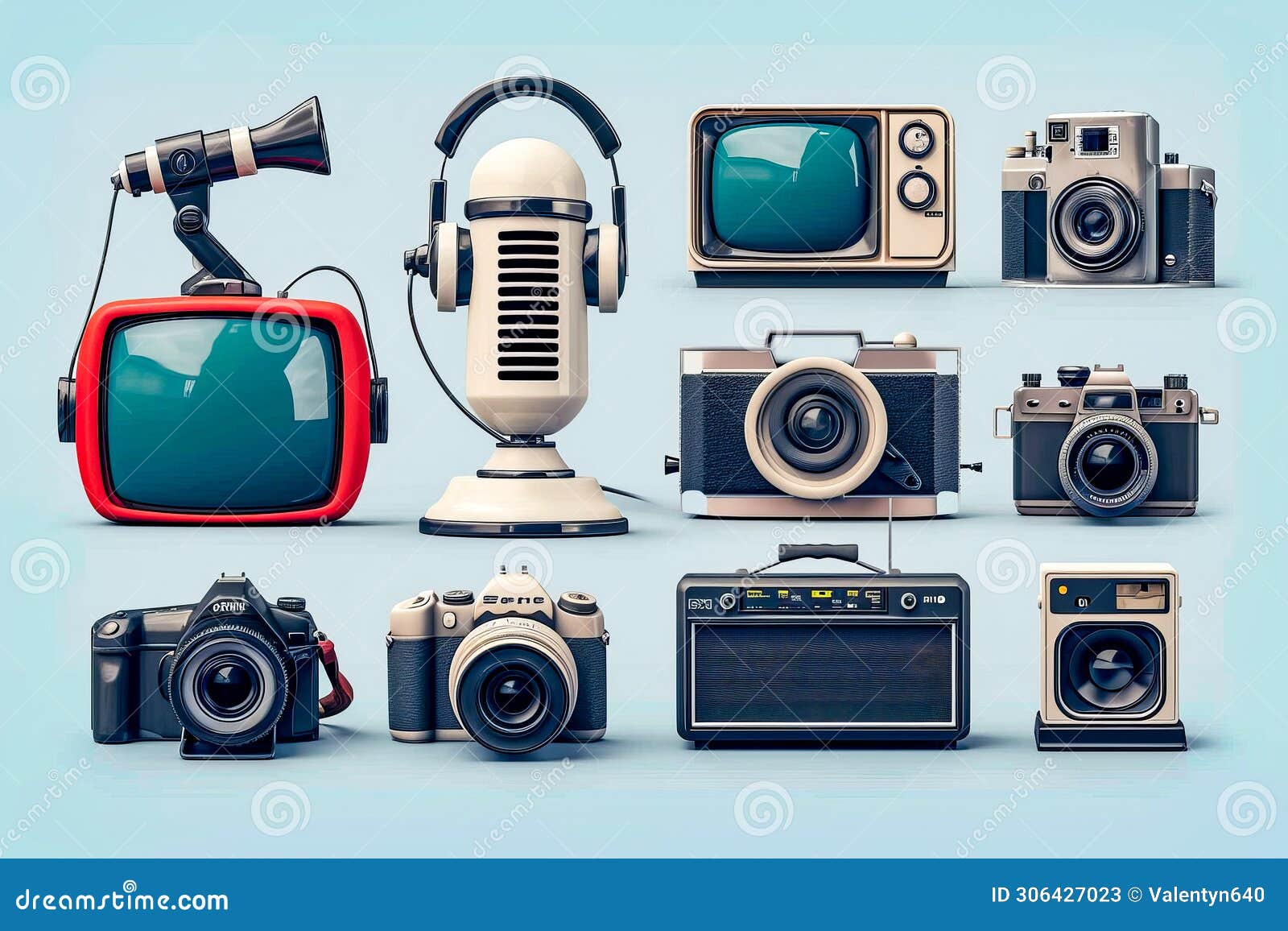 Collection of Different Electronic Devices Such As Television and ...
