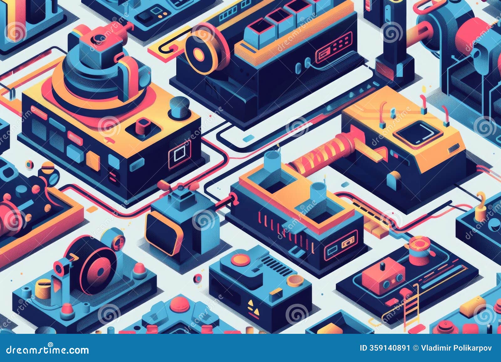 Collection of Different Electronic Gadgets and Appliances Stock Image ...