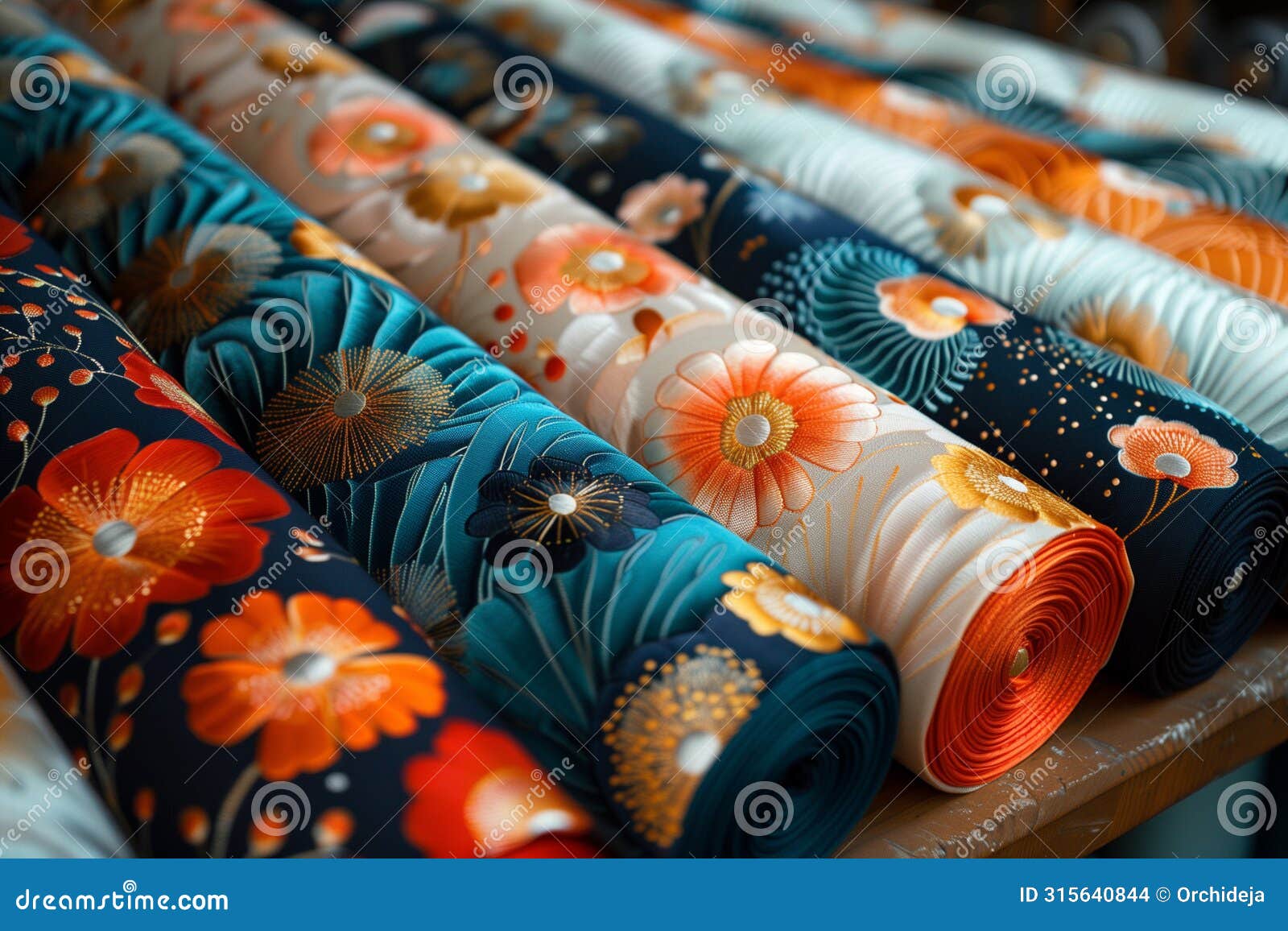A Collection of Different Fabrics, Including Patterns, Sketches, and ...