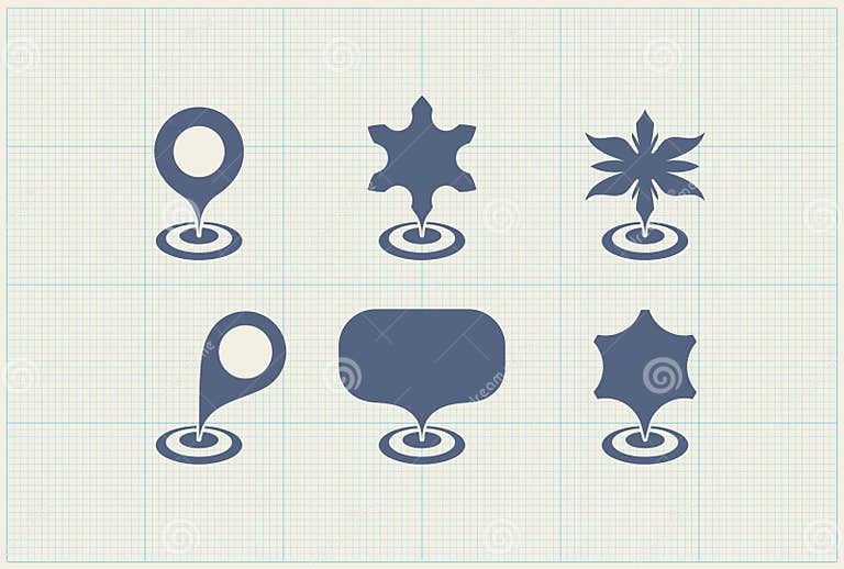 Collection of Different Graphic Elements for Design. Vector ...