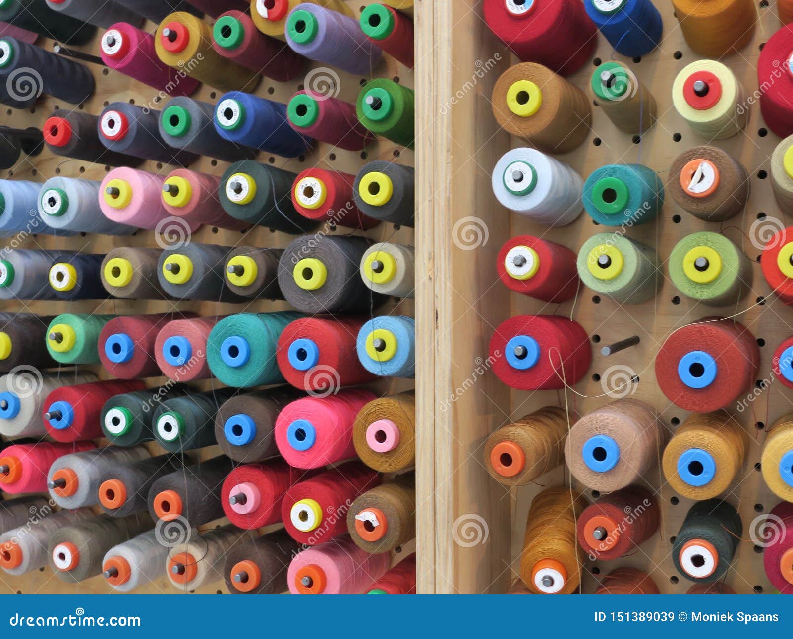 Collection of Different Kinds of Multicolored Sewing Thread Stock Image ...