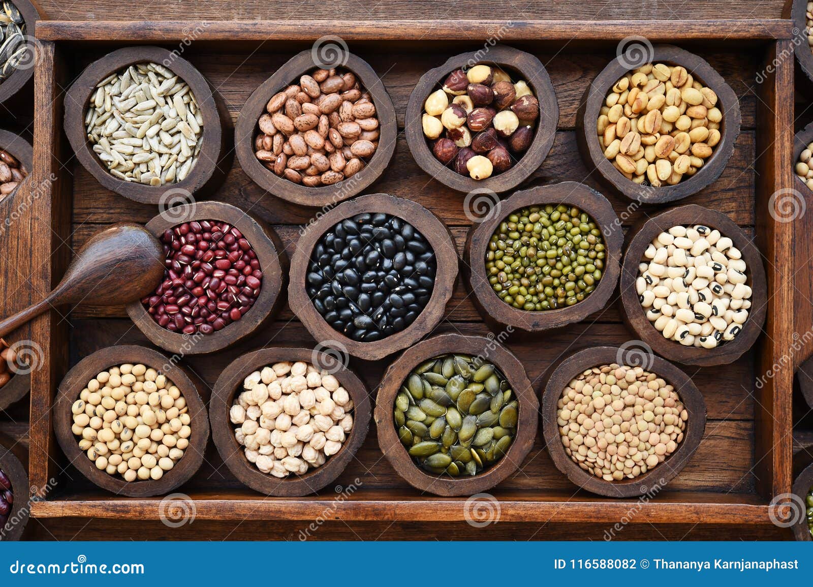 Collection of Different Legumes Stock Photo - Image of nuts, grains ...