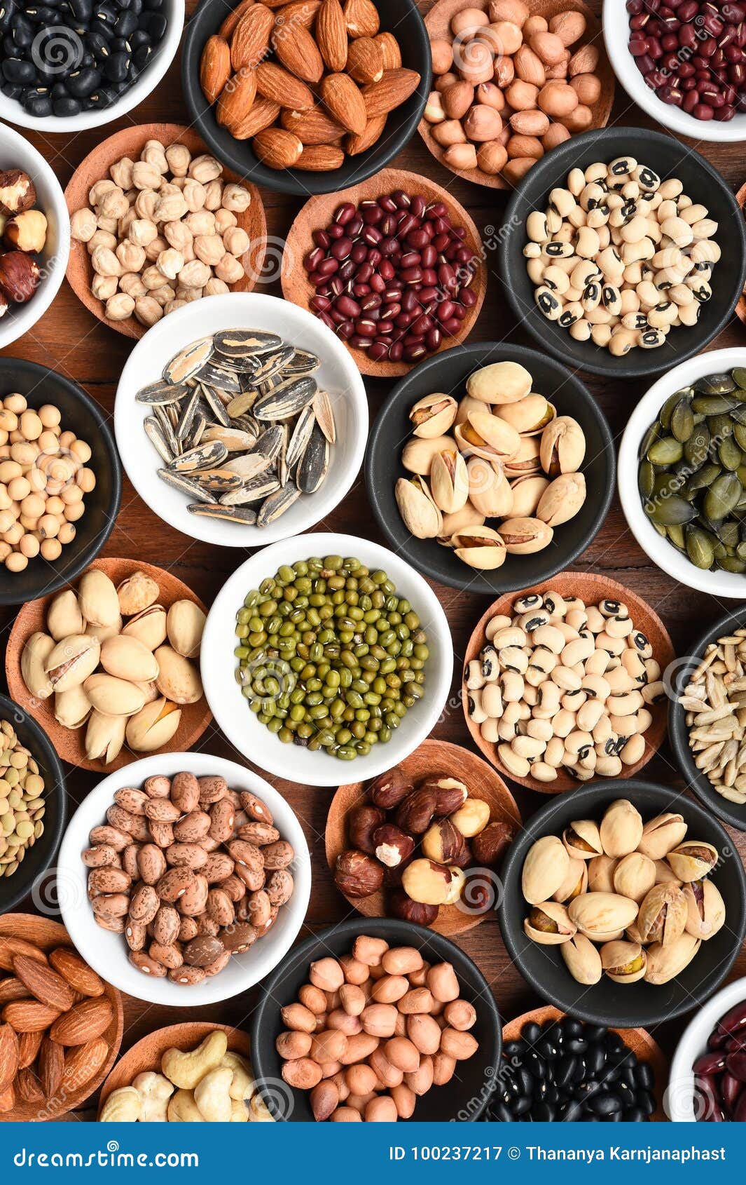 Collection of Different Legumes Stock Image - Image of lentils ...