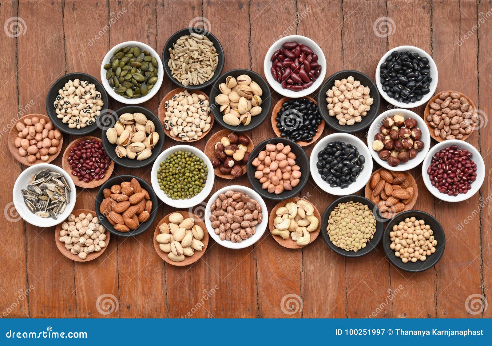 Collection of Different Legumes Stock Image - Image of nuts, group ...