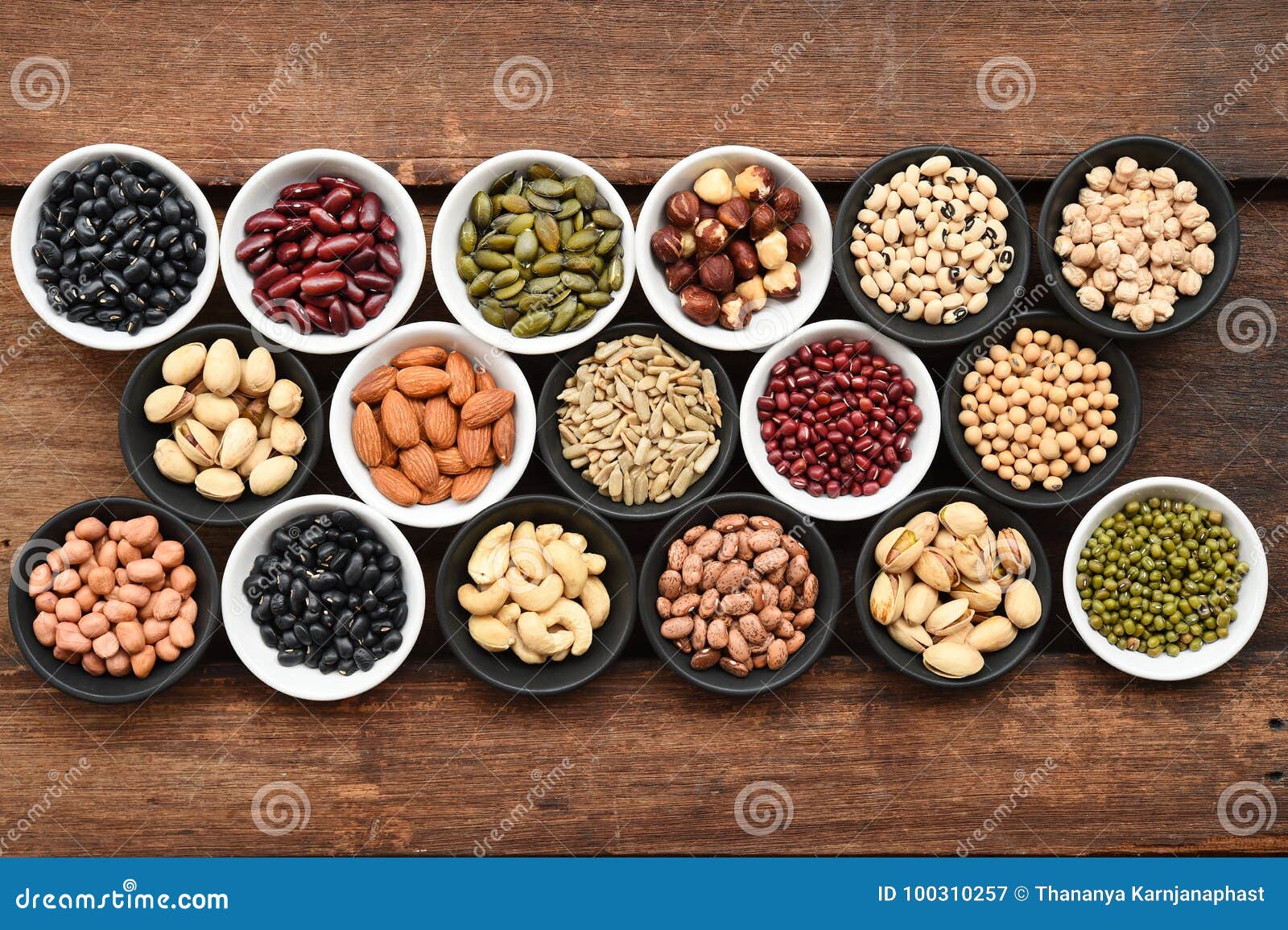 Collection of Different Legumes Stock Image - Image of grains, nuts ...
