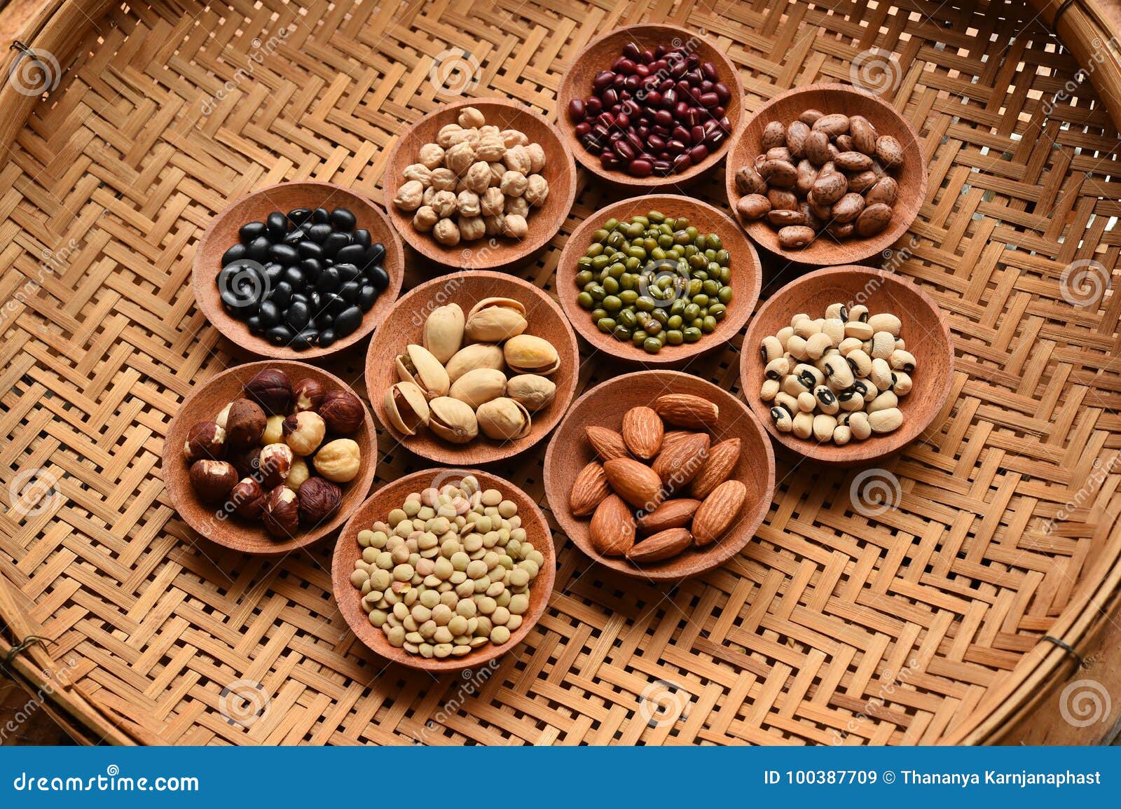 Collection of Different Legumes Stock Image - Image of black, pile ...