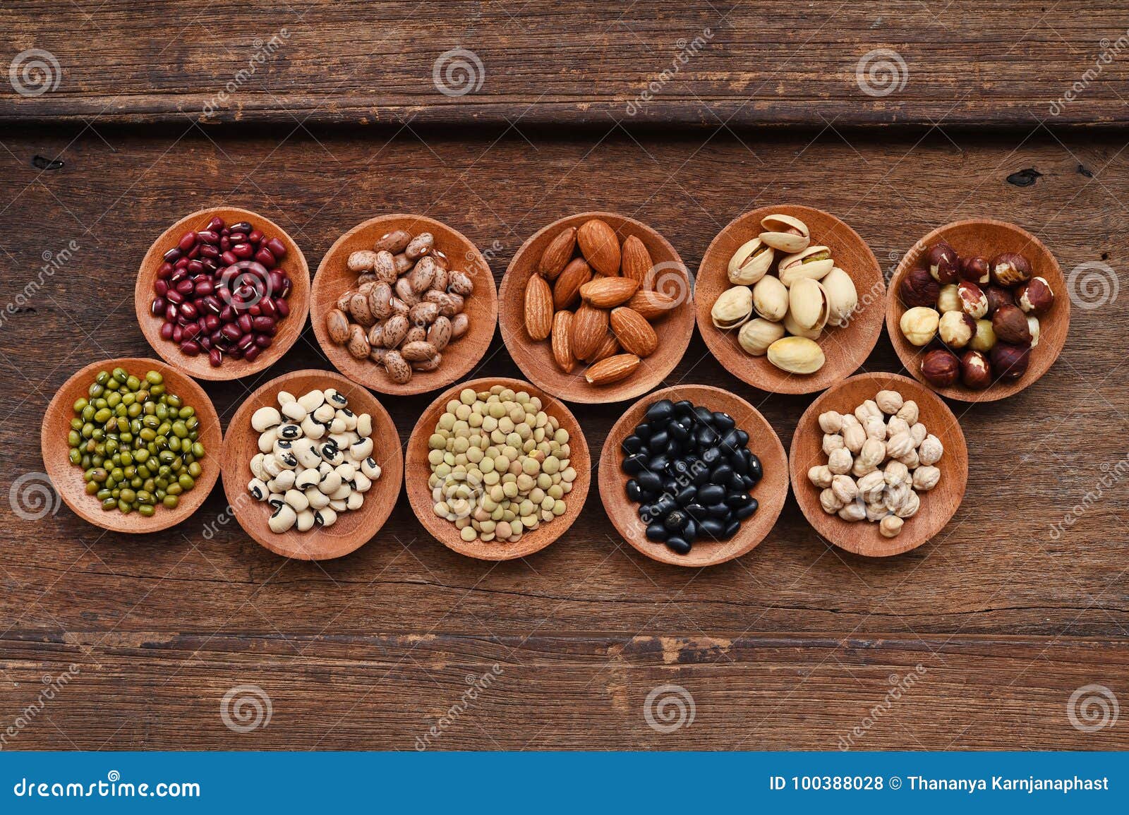 Collection of Different Legumes Stock Photo - Image of hazelnut ...