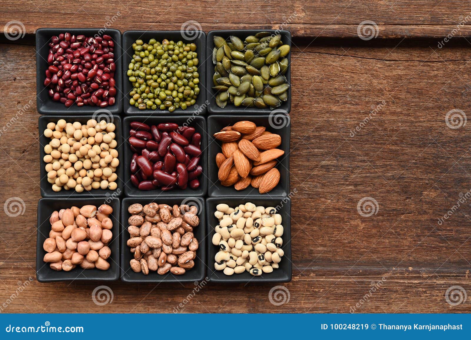 Collection of Different Legumes Stock Image - Image of healthy ...
