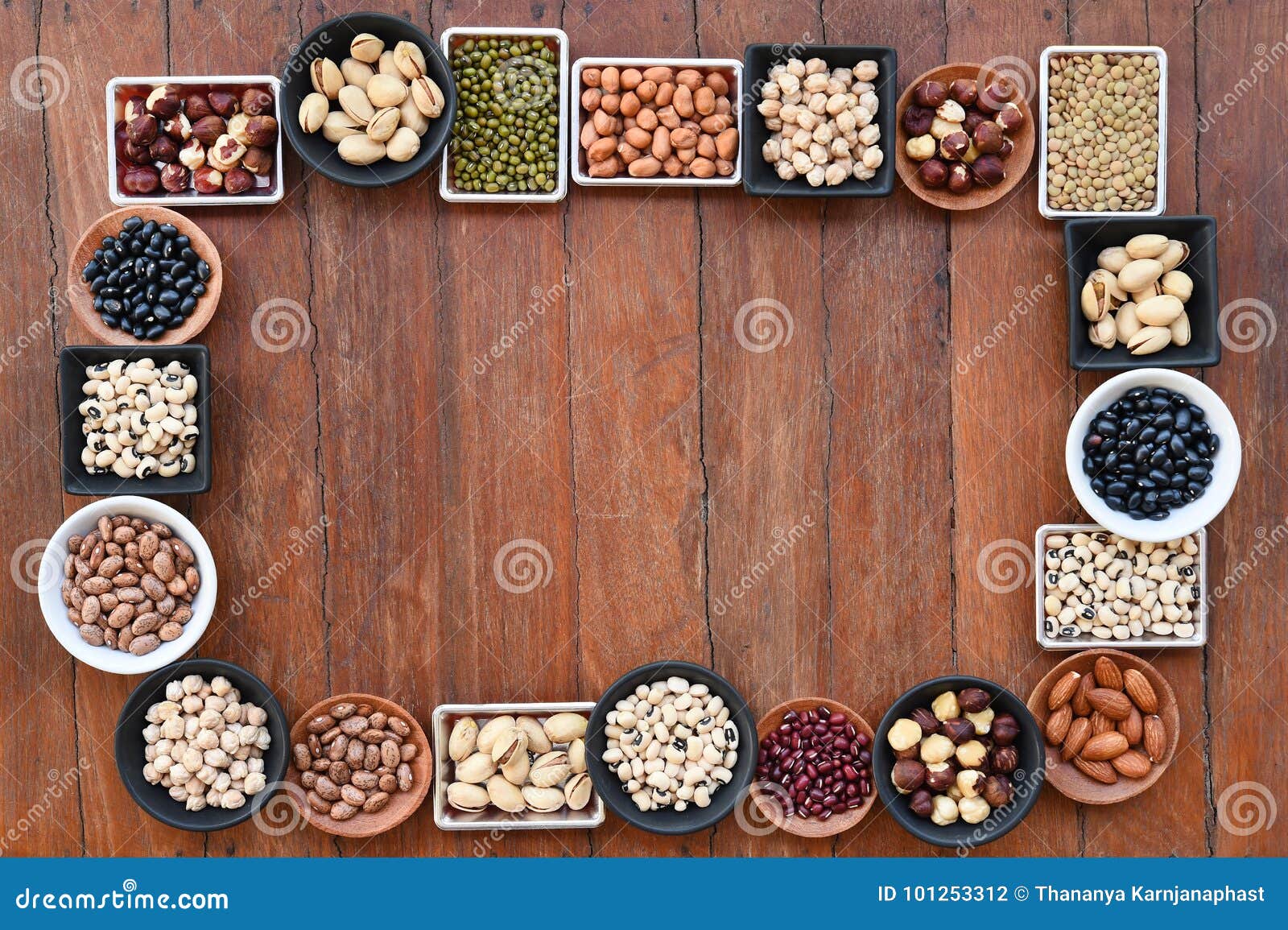 Collection of Different Legumes Stock Photo - Image of green, bowl ...