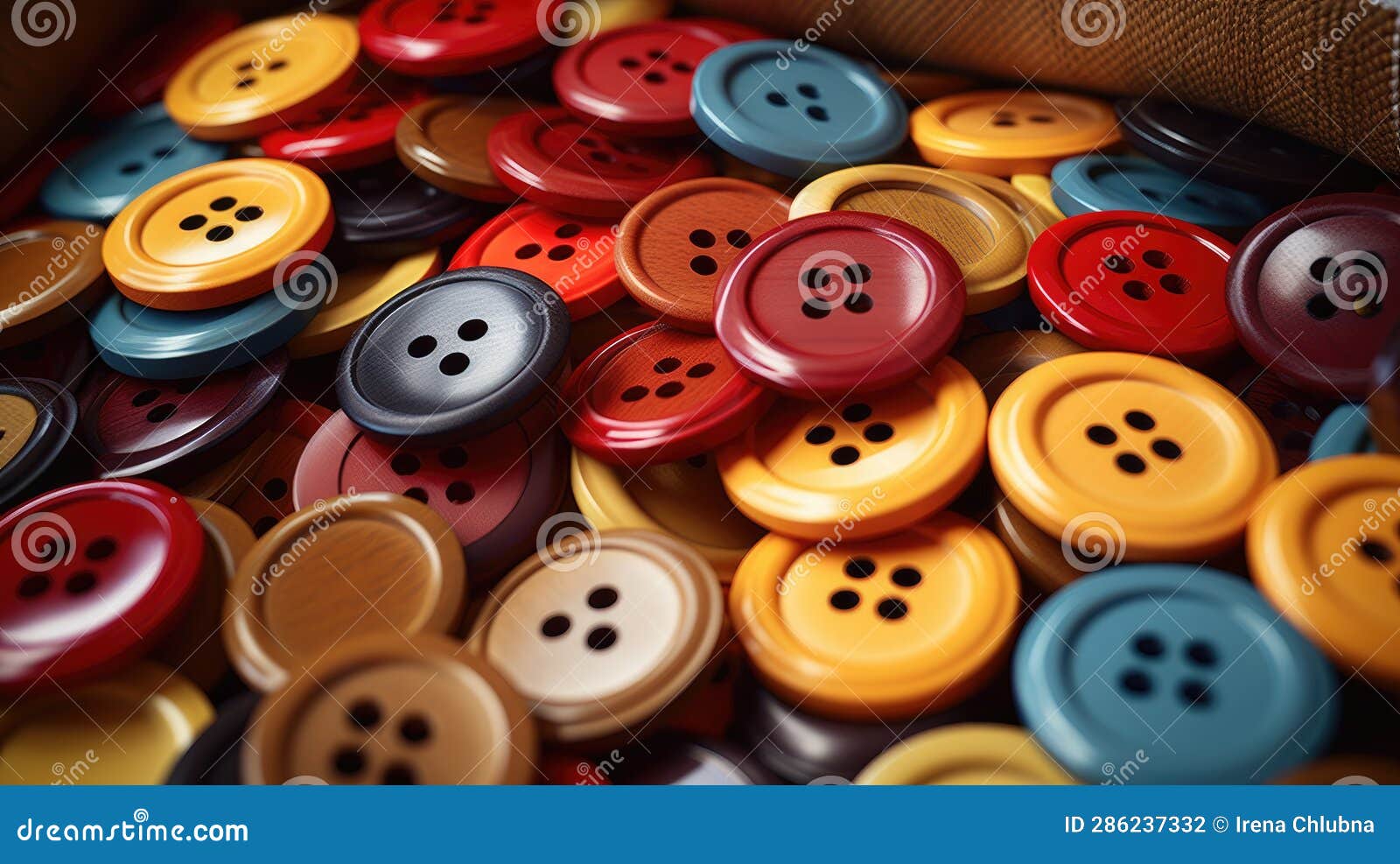 Collection of Different Multi Colored Buttons Stock Illustration ...