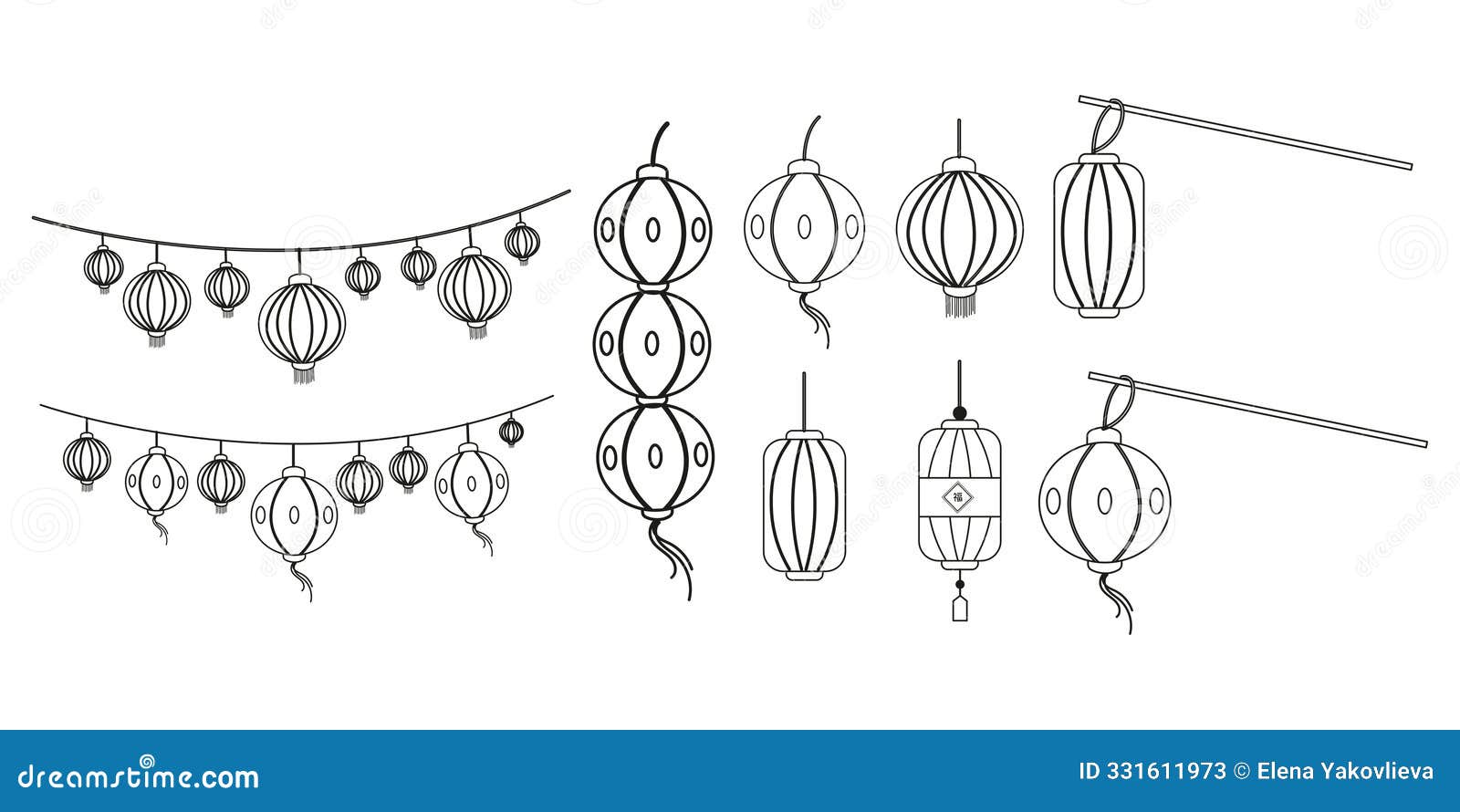 Outline Chinese Dragon Illustration For Tattoo Design | CartoonDealer ...