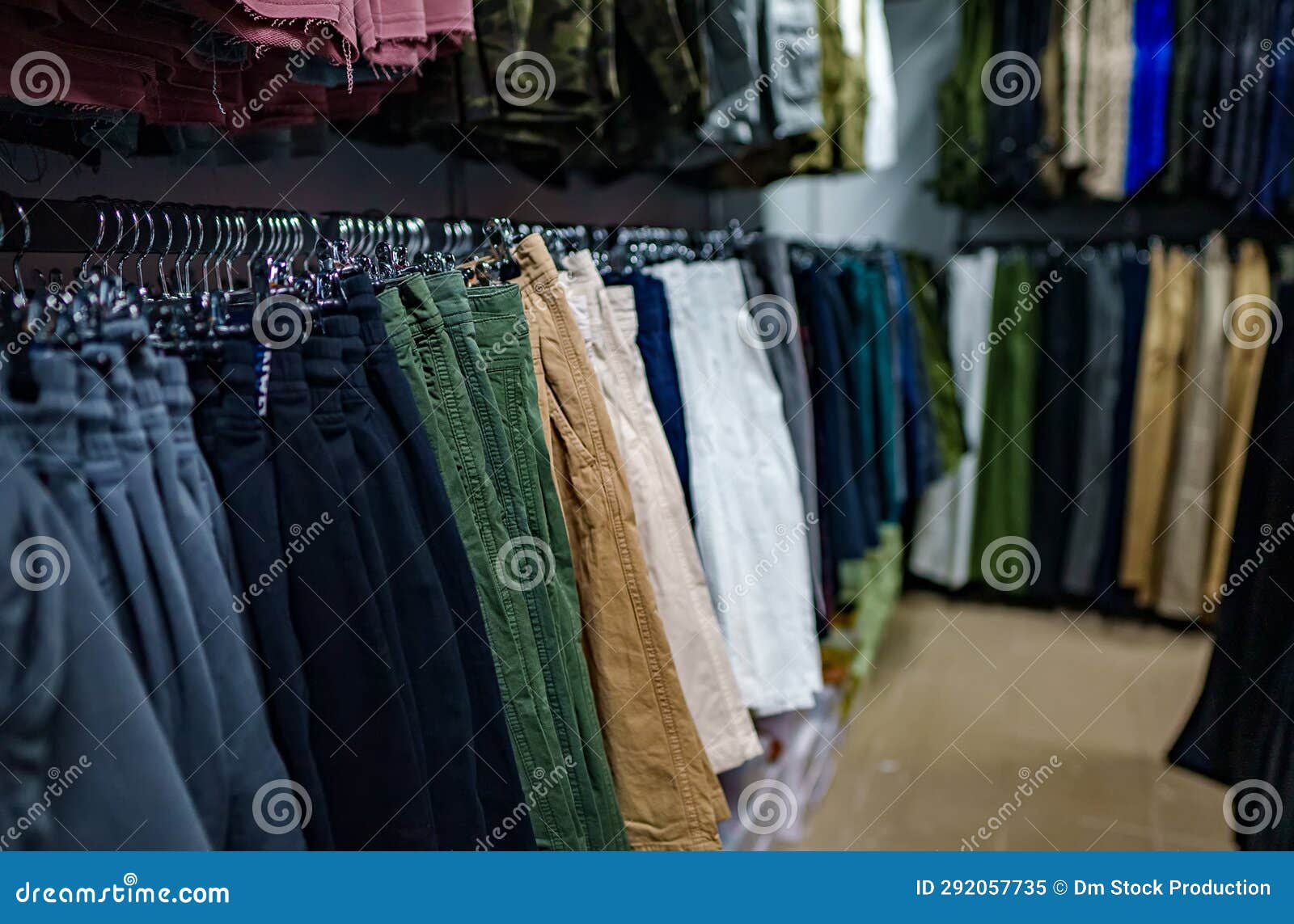 Collection of Different Pants Stock Image - Image of shop, boutique ...